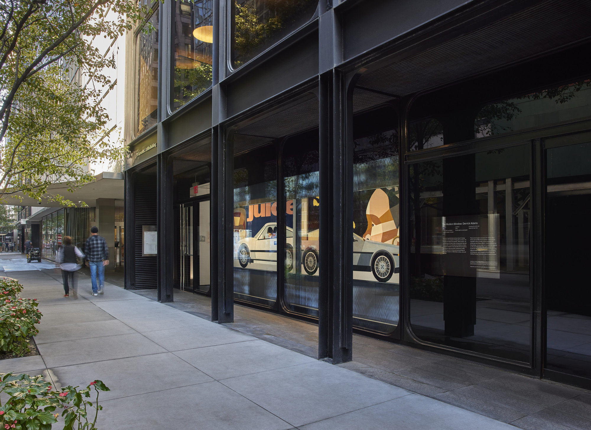 Installation view of the exhibition "The Modern Window: Derrick Adams ...