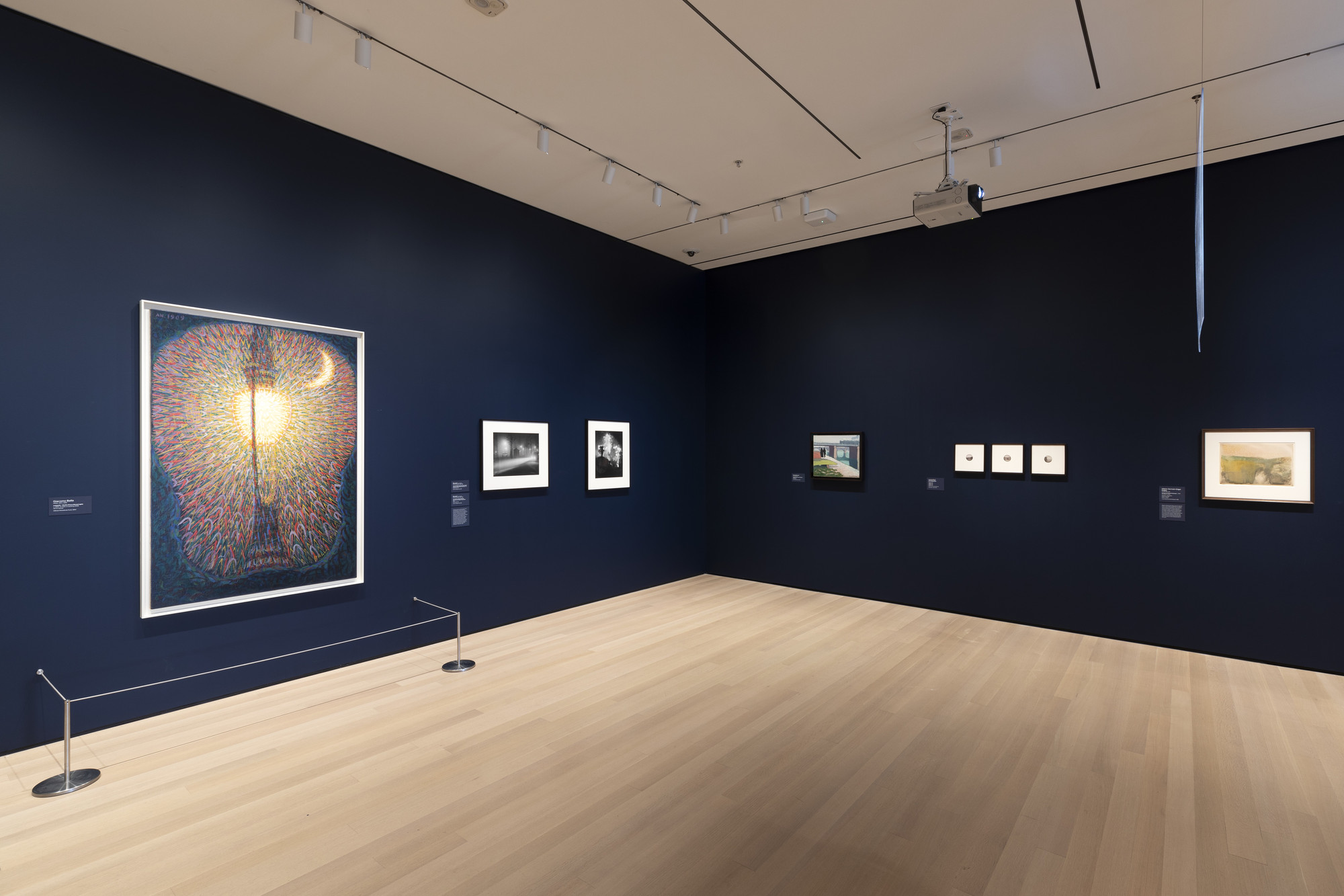 Installation view of the gallery "Motion and Illumination" in the ...