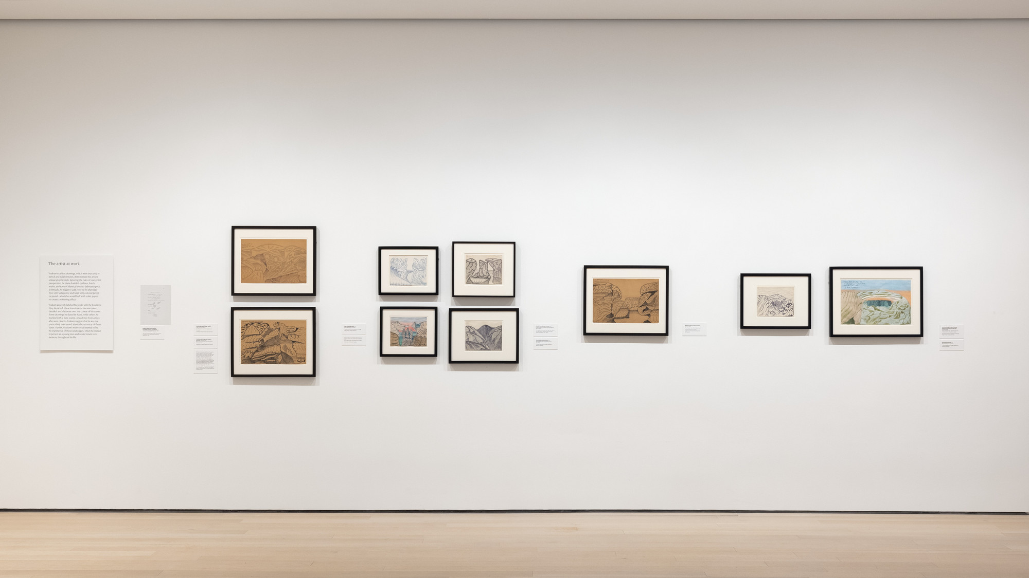 Installation view of the exhibition "Joseph Yoakum: What I Saw" | MoMA