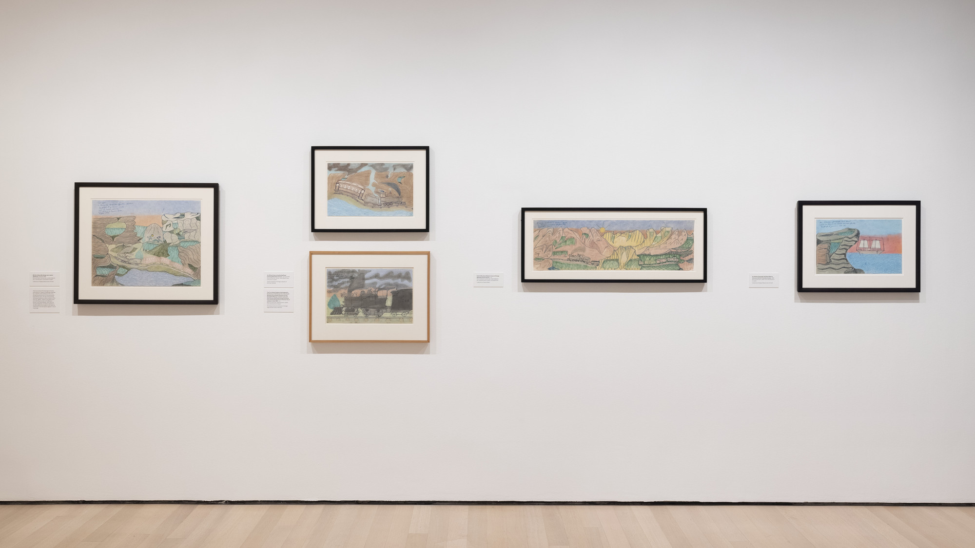 Installation view of the exhibition "Joseph Yoakum: What I Saw" | MoMA