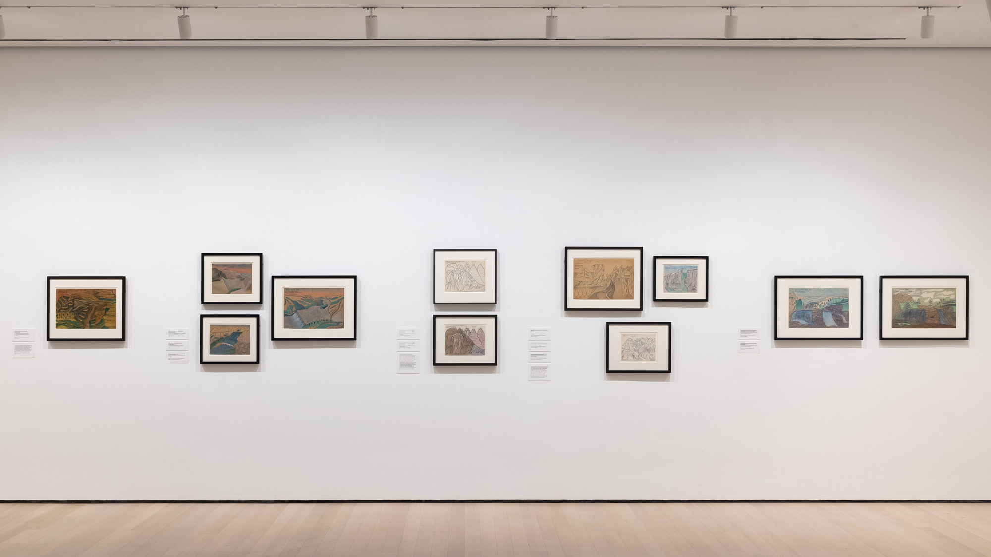 Installation view of the exhibition "Joseph Yoakum: What I Saw" | MoMA
