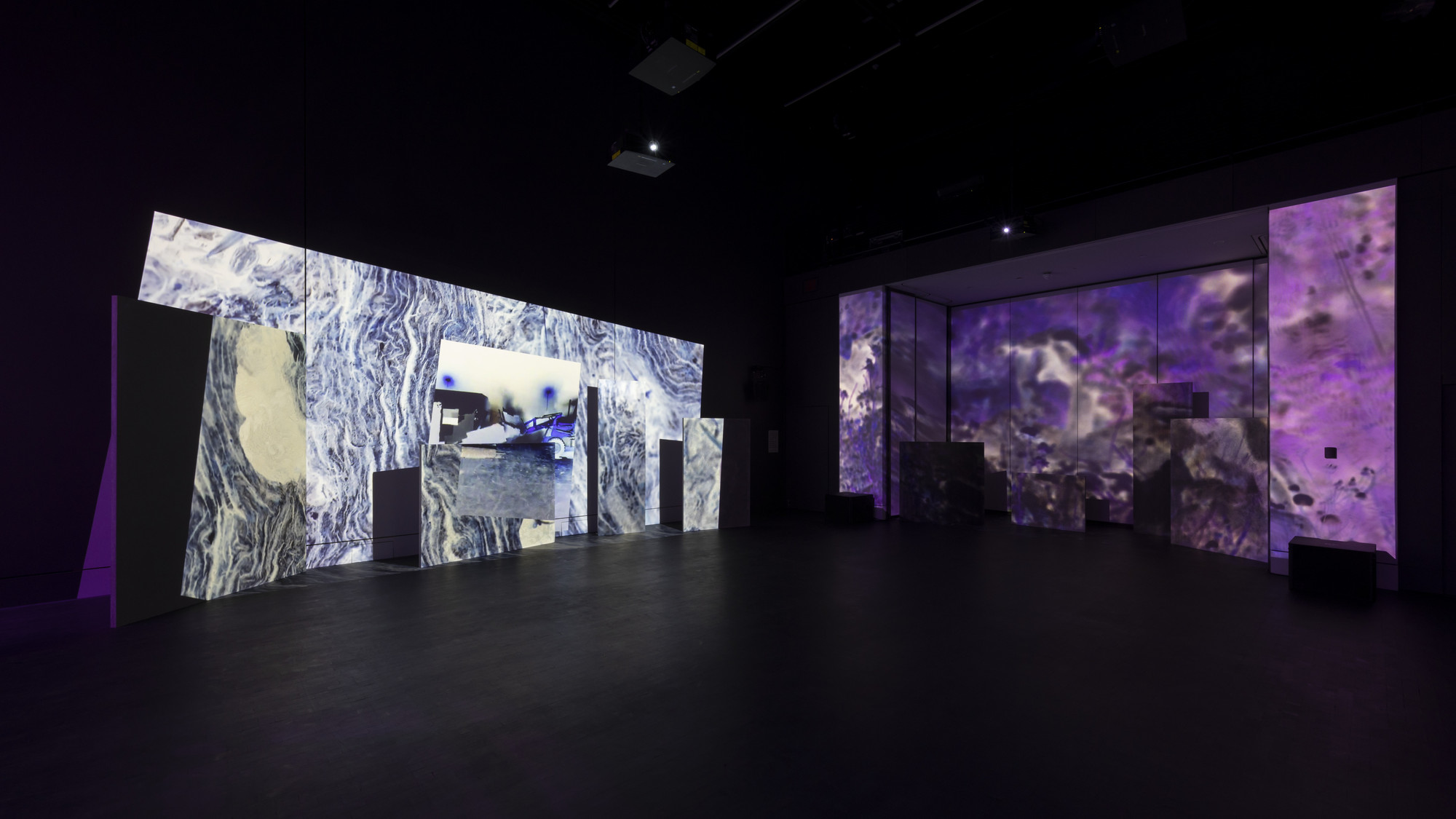Installation view of the exhibition "Basel Abbas and Ruanne Abou-Rahme ...