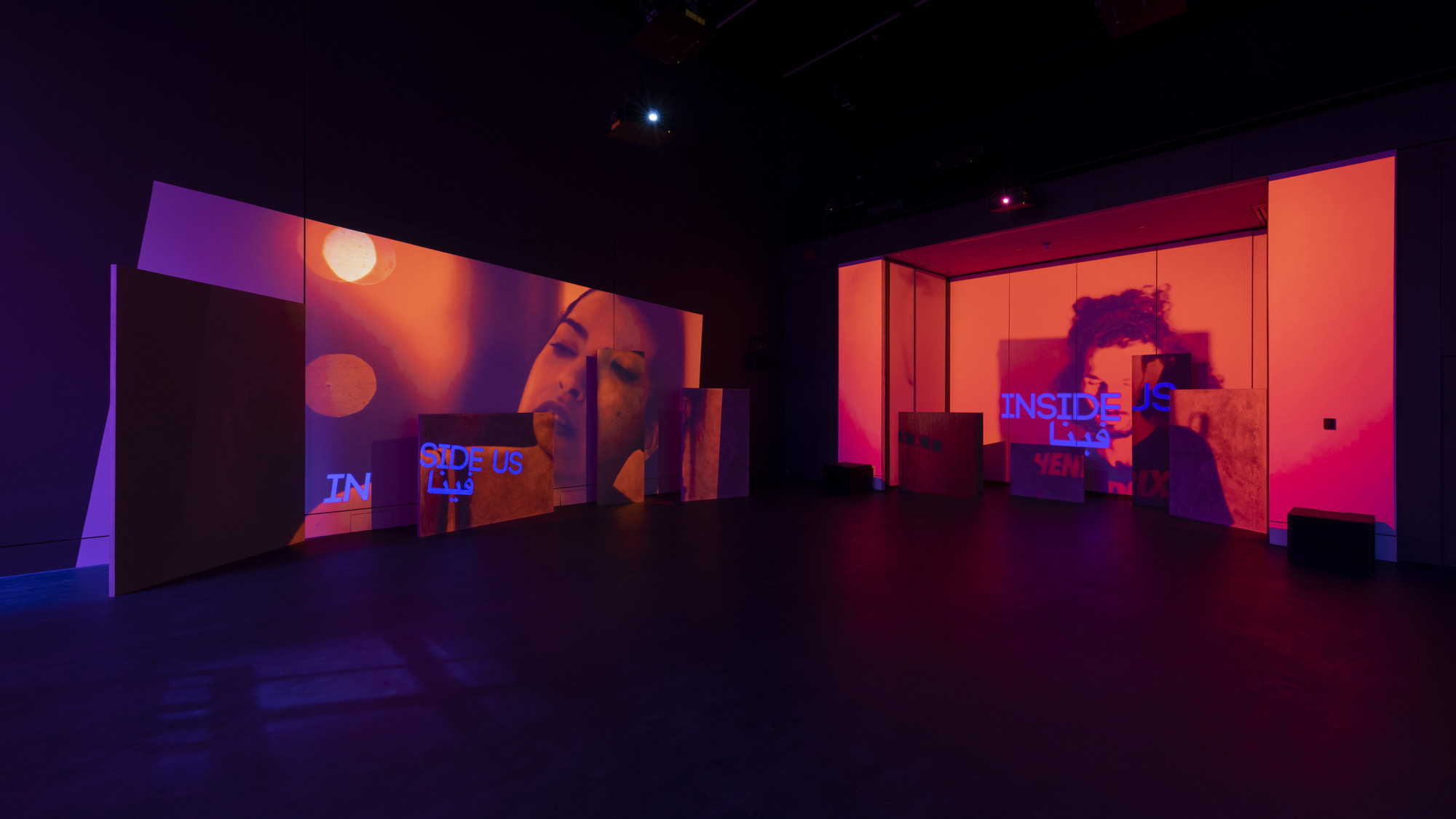 Installation view of the exhibition "Basel Abbas and Ruanne Abou-Rahme ...