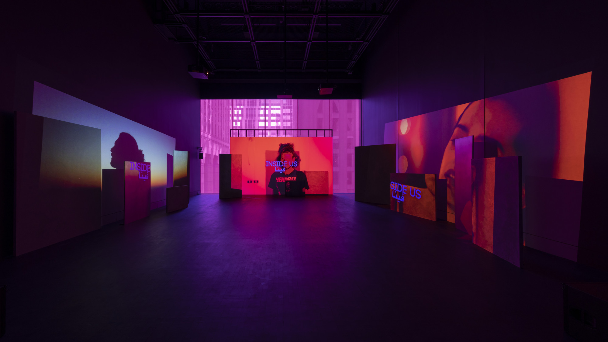 Installation view of the exhibition "Basel Abbas and Ruanne Abou-Rahme ...