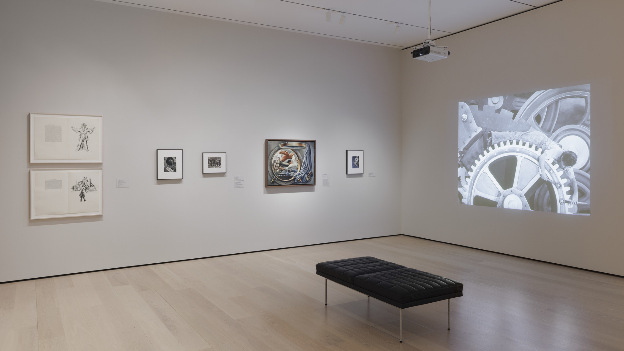 Installation view of the gallery "Modern Times" in the exhibition ...