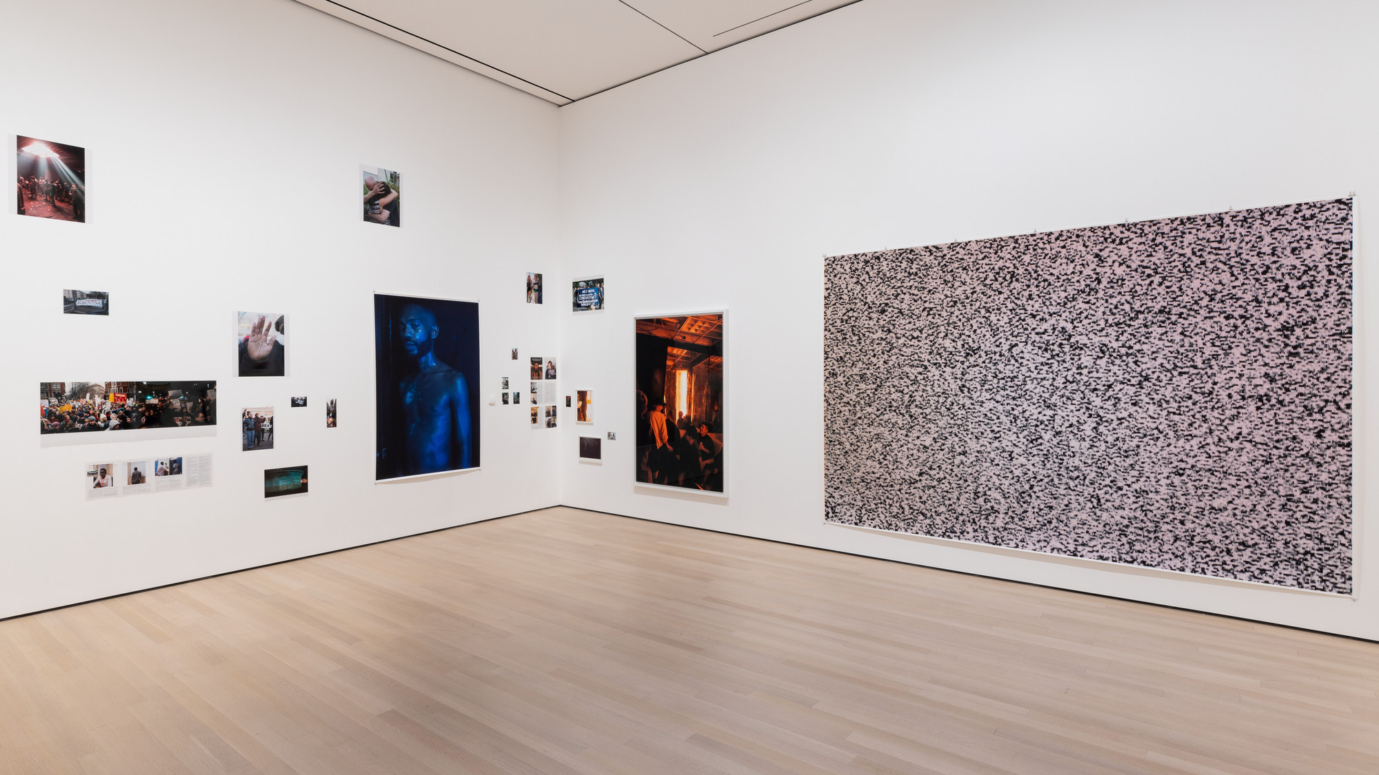 Installation view of the exhibition "Wolfgang Tillmans: To look without ...