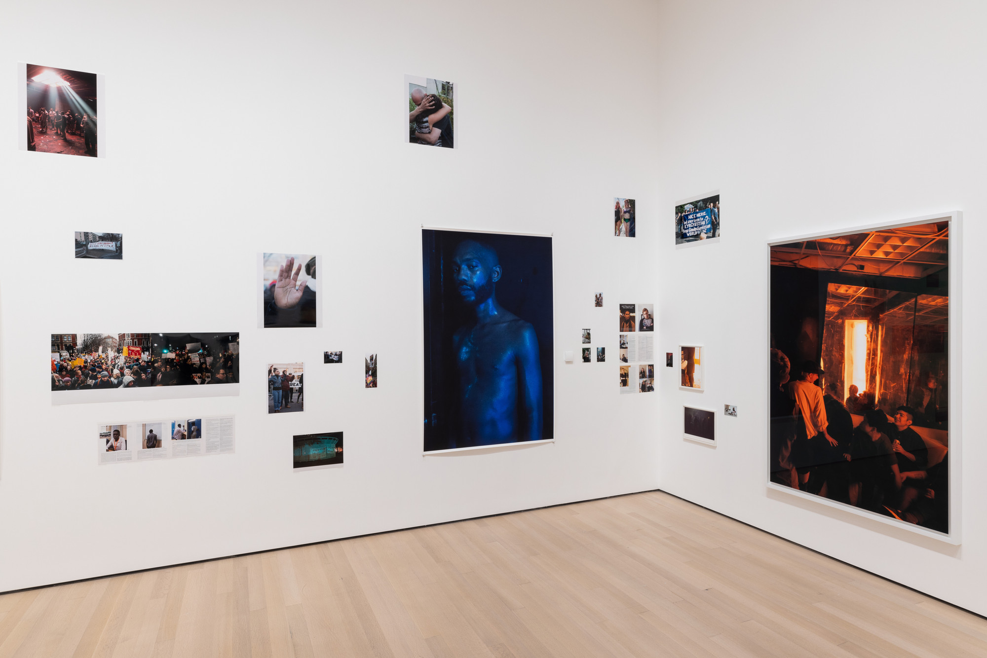 Installation view of the exhibition "Wolfgang Tillmans: To look without ...