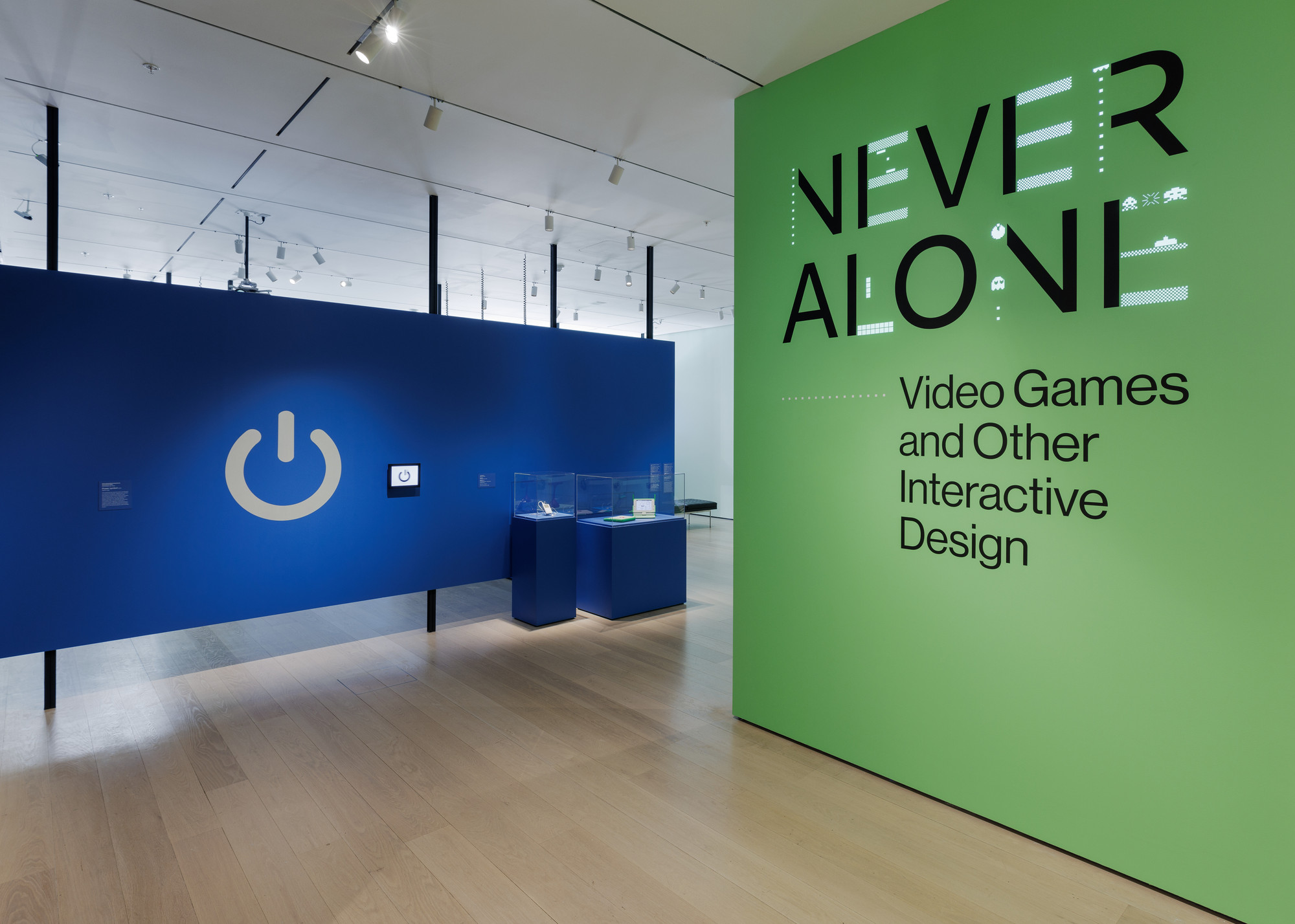 Installation view of the exhibition "Never Alone: Video Games and Other ...