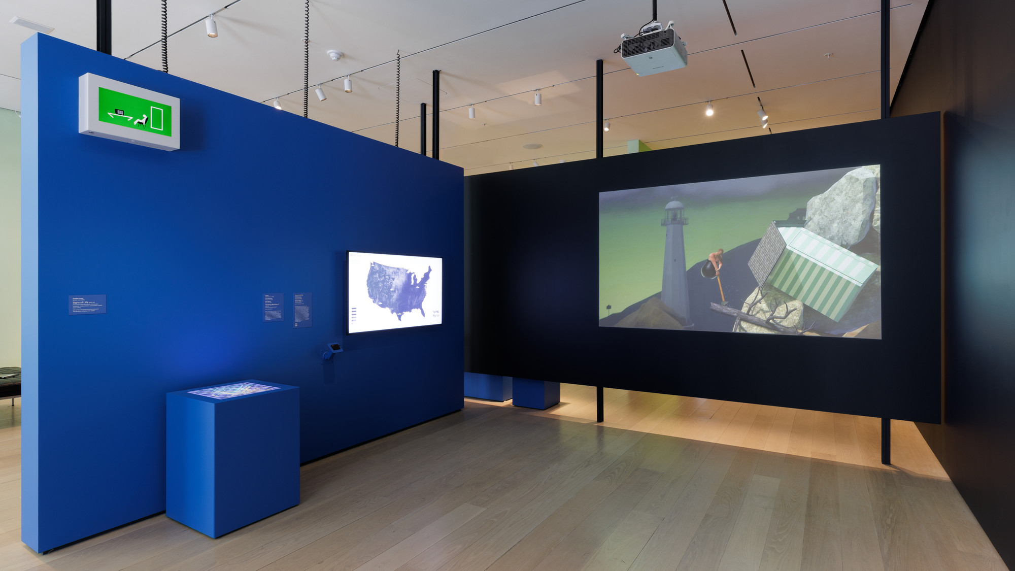 Installation view of the exhibition "Never Alone: Video Games and Other ...