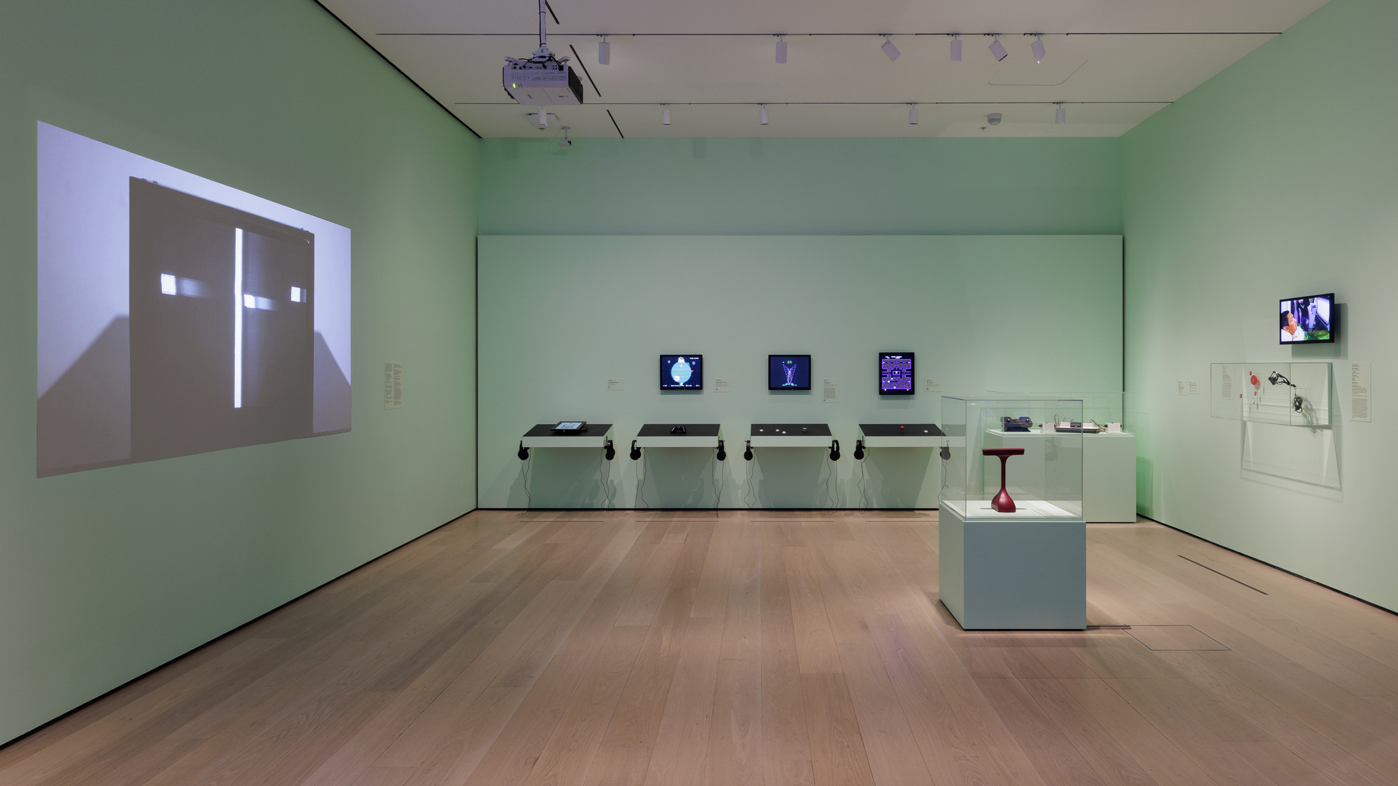 Installation view of the exhibition "Never Alone: Video Games and Other ...