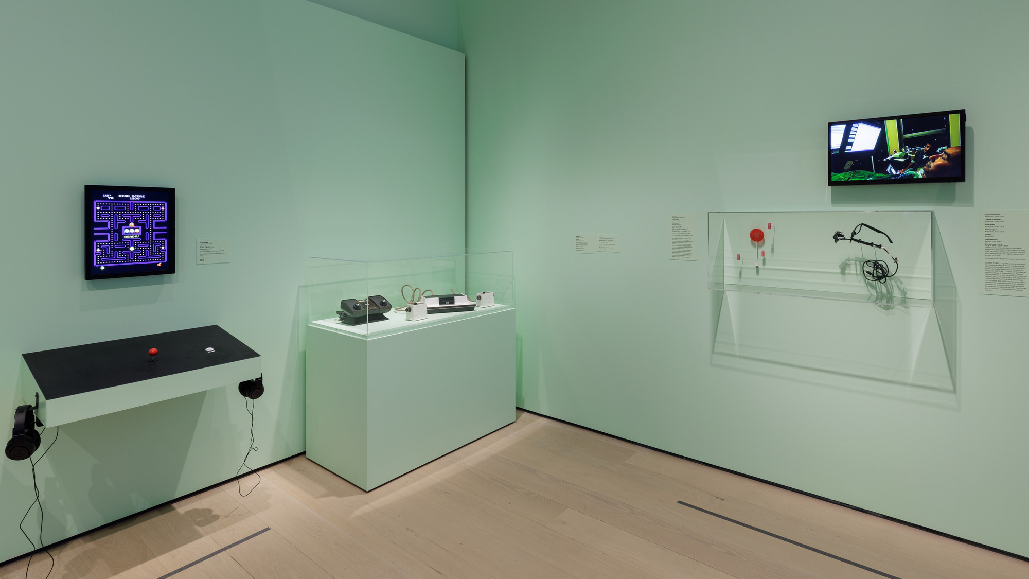 Installation view of the exhibition "Never Alone: Video Games and Other ...