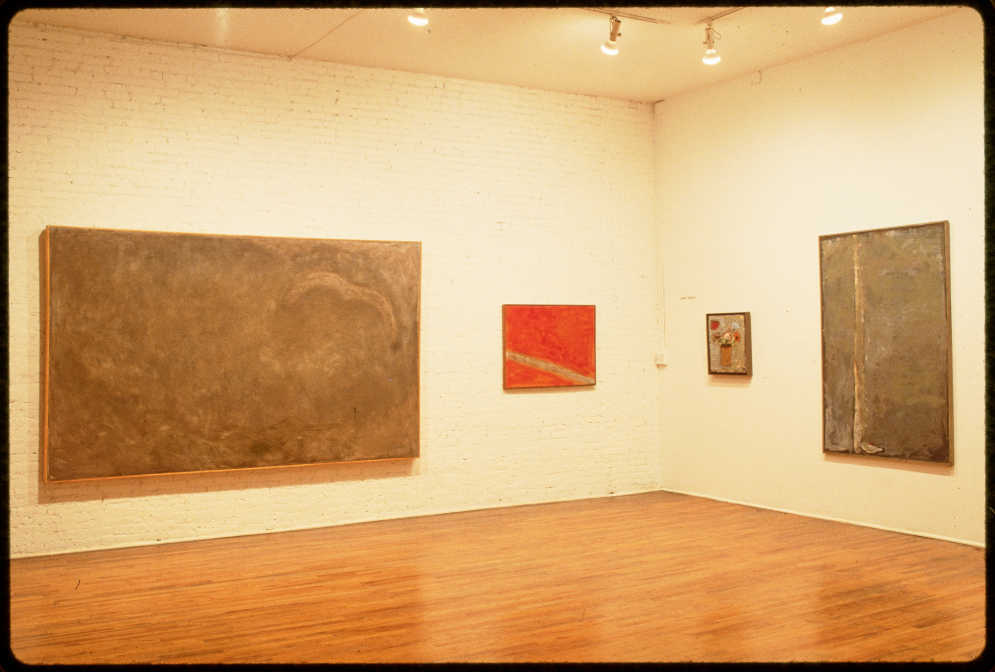 Installation view of works by Gandy Brodie in the P.S. 1 exhibition ...
