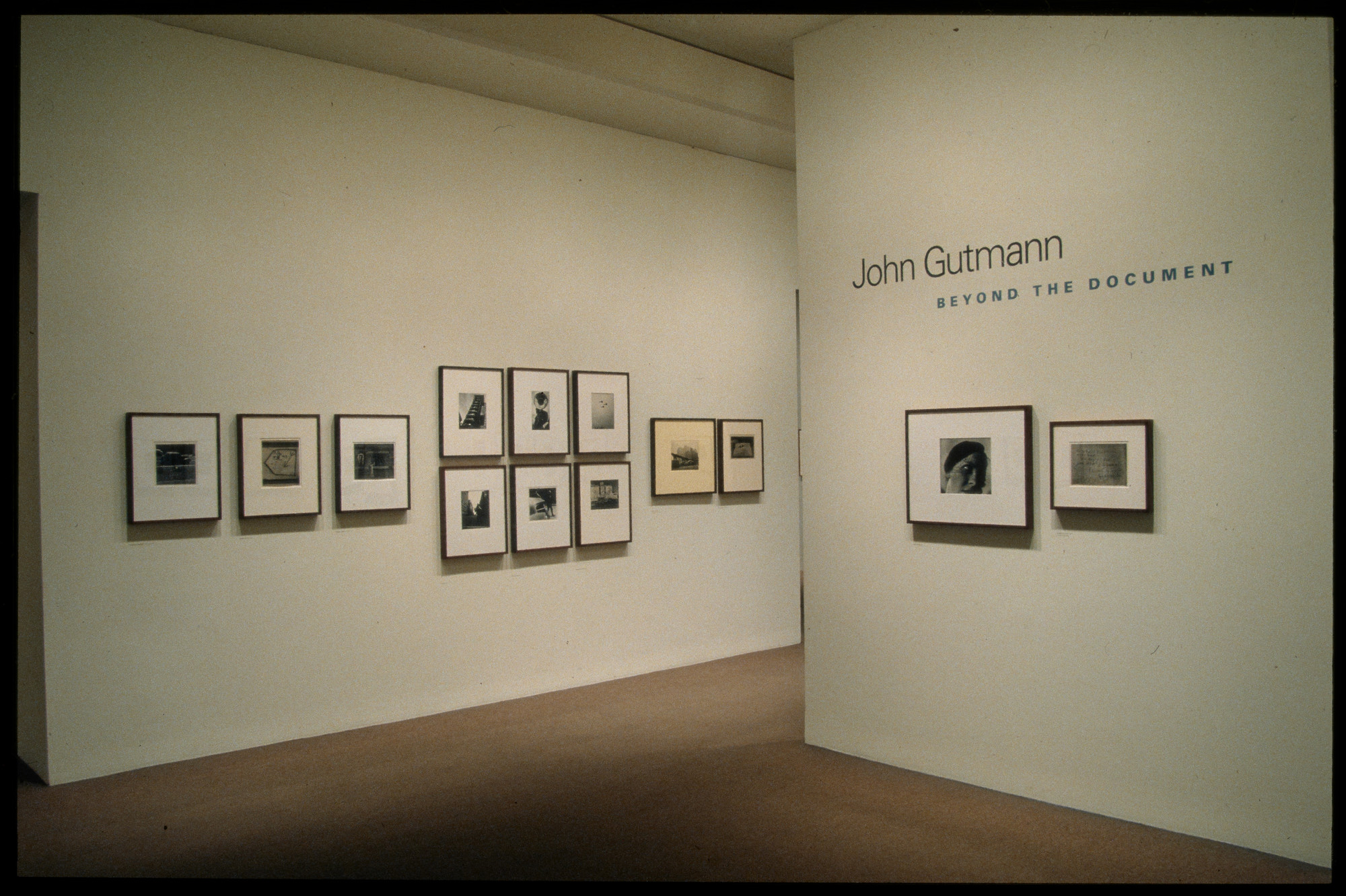 Installation view of the exhibition "John Gutmann: Beyond the Document ...