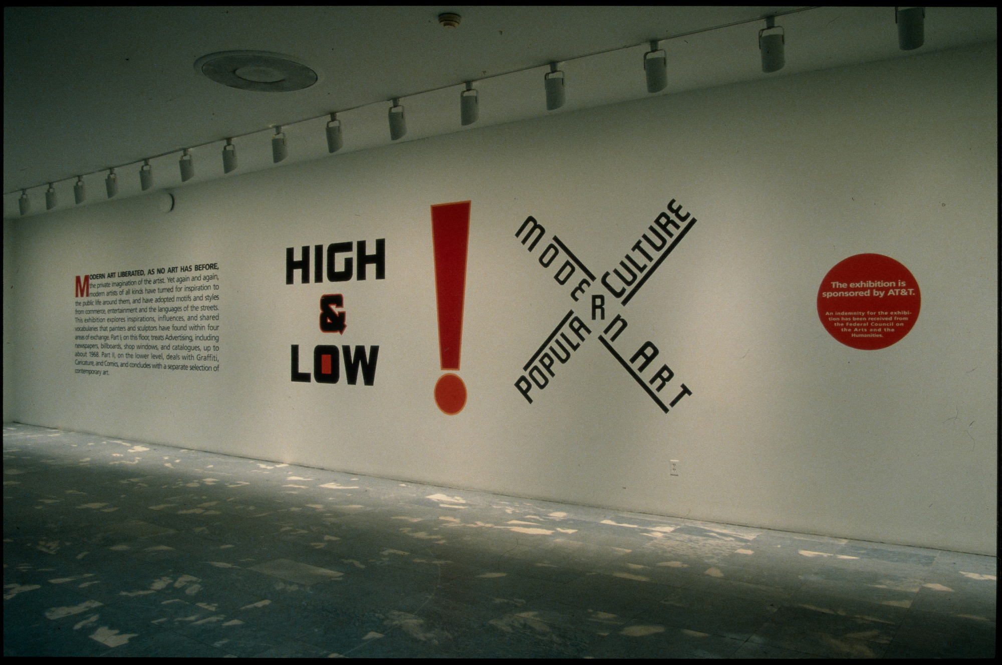 Installation view of the exhibition "High and Low: Modern Art and ...