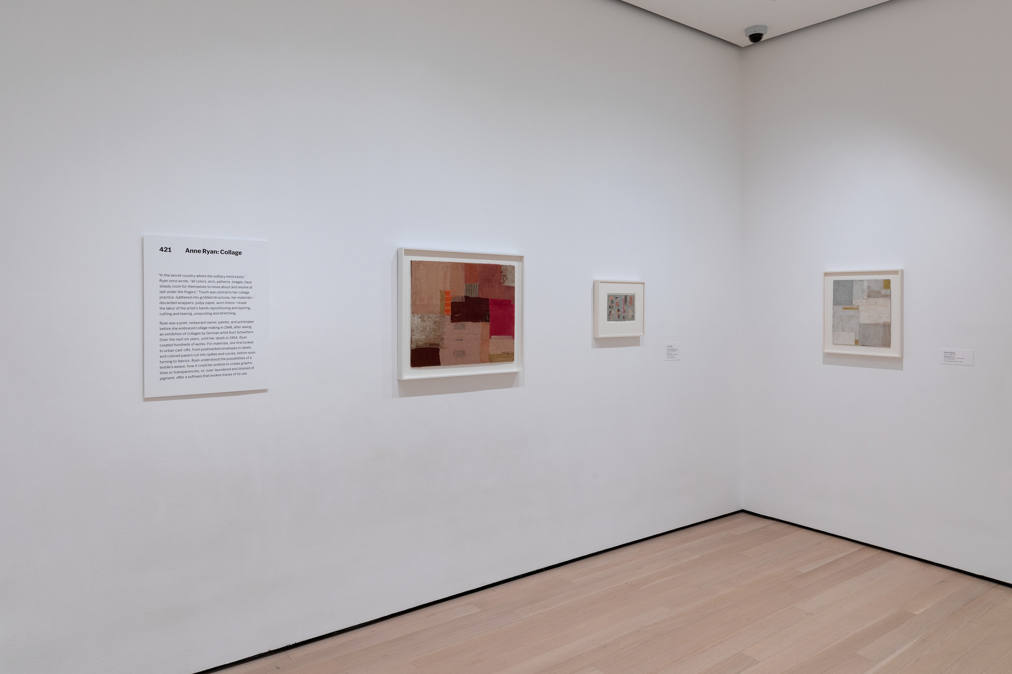 Installation view of the gallery "Anne Ryan: Collage" in the exhibition ...