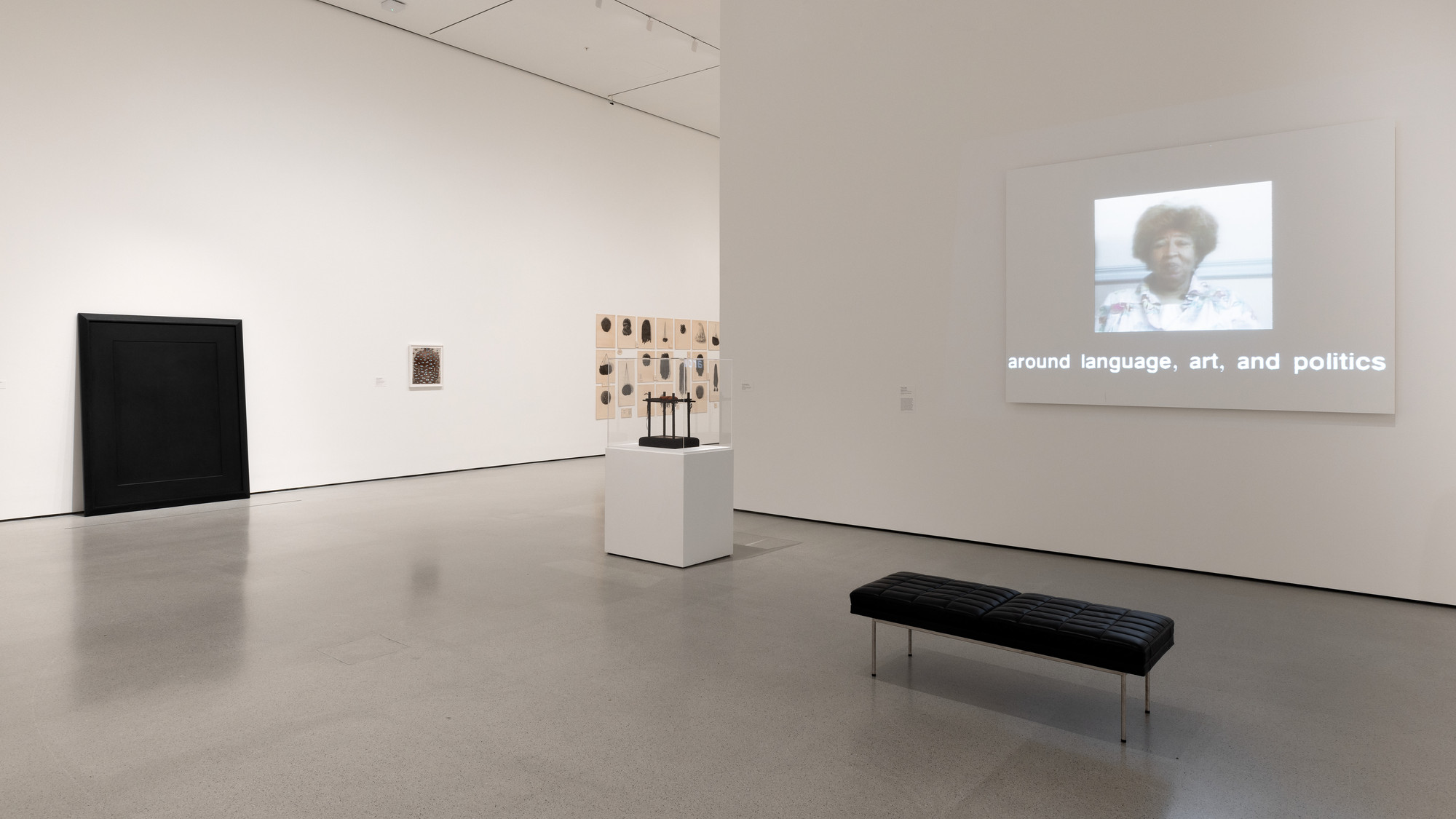 Installation view of the gallery "History into Being" in the exhibition ...