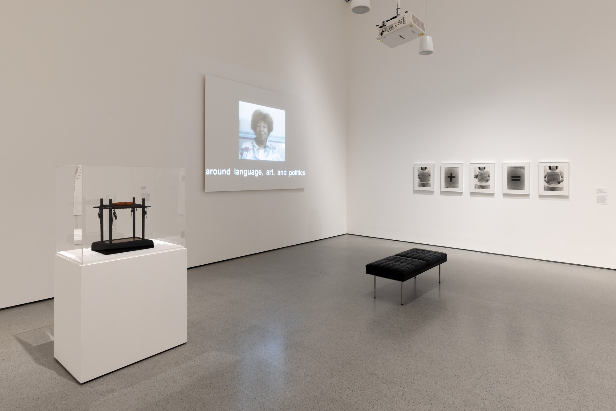Installation view of the gallery "History into Being" in the exhibition ...