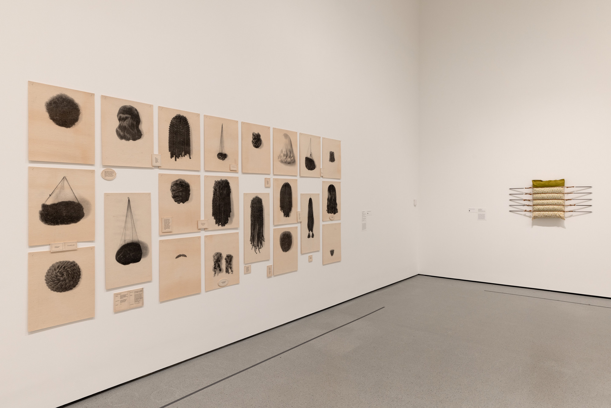 Installation view of the gallery "History into Being" in the exhibition ...