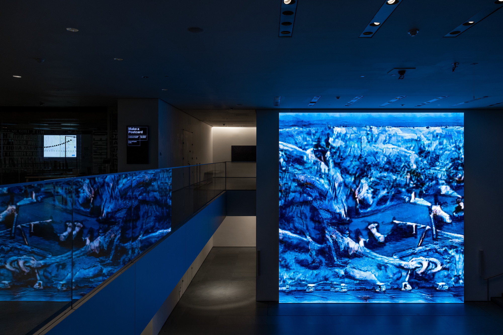 Installation view of the exhibition "Refik Anadol: Unsupervised" | MoMA
