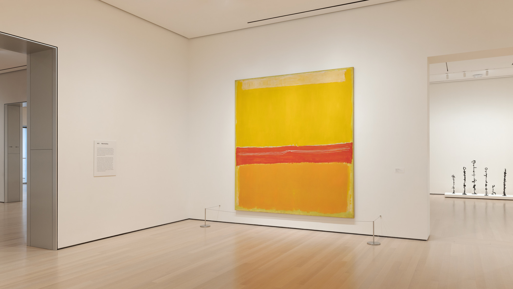 Installation view of the gallery “Mark Rothko” in the exhibition ...