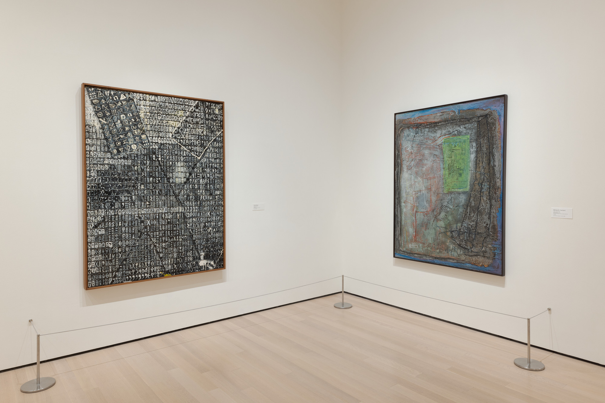 Installation view of the gallery “Calligraphic Abstraction” in the ...