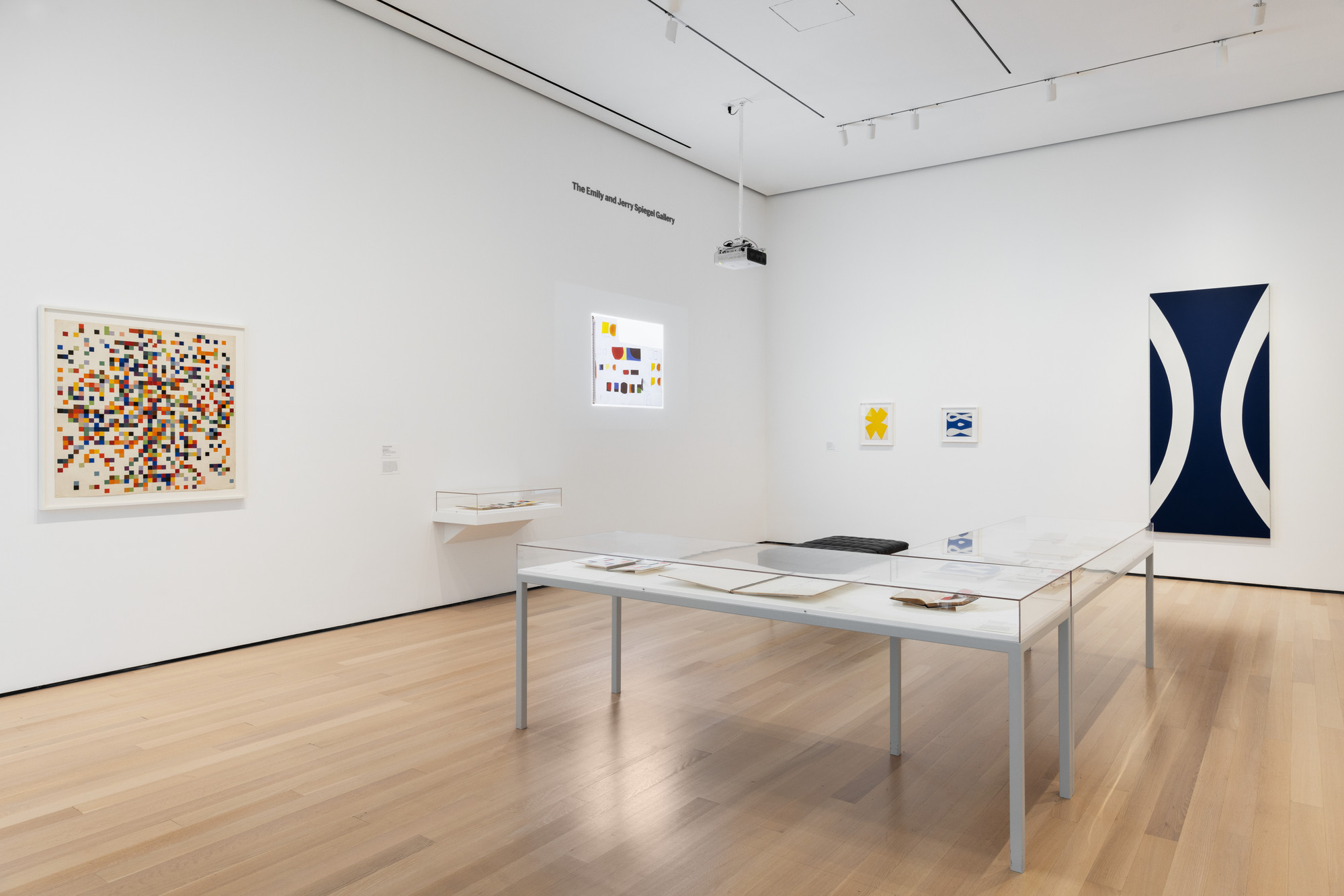 Installation view of the gallery “Ellsworth Kelly’s Sketchbooks” in the ...