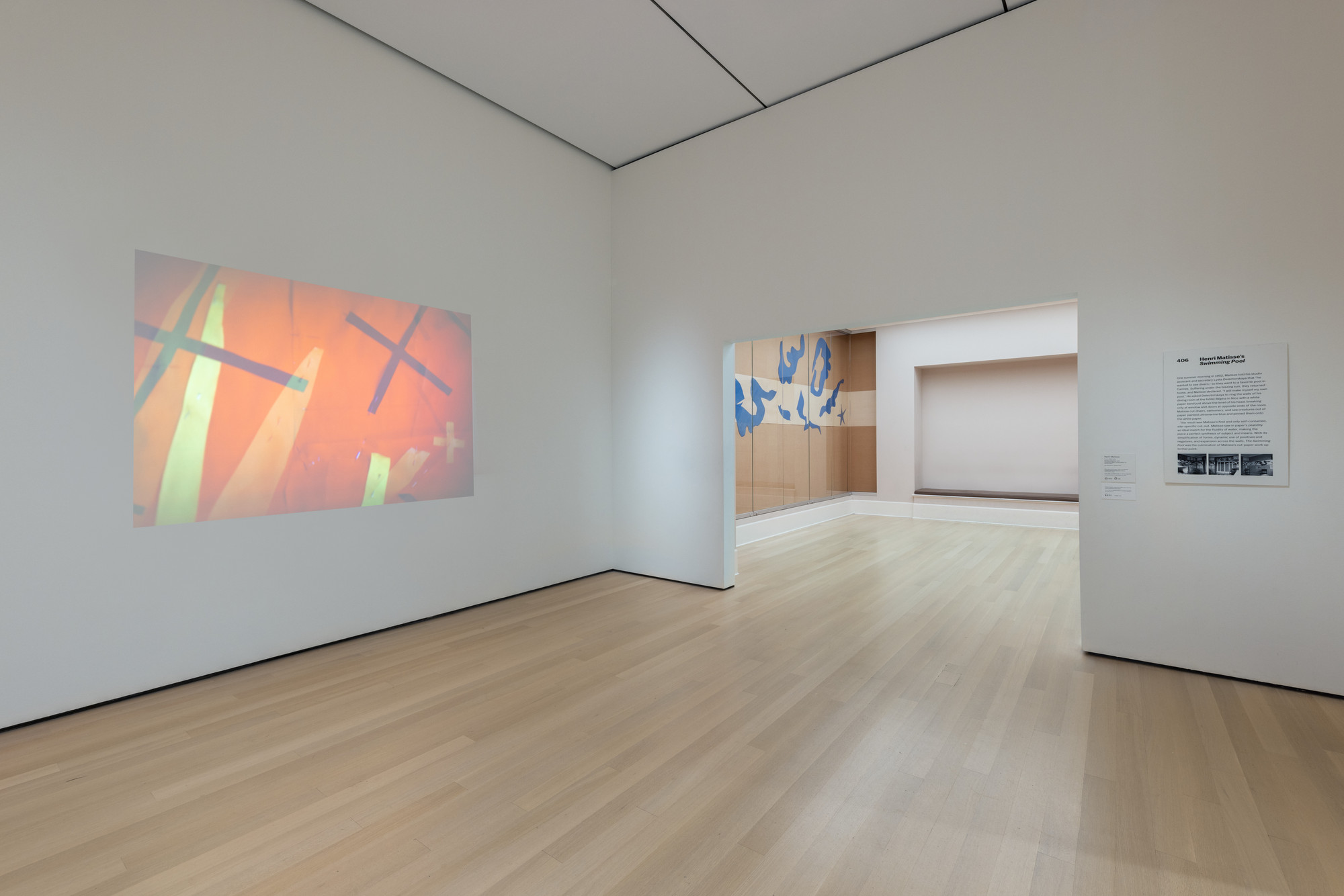 Installation view of the gallery "Henri Matisse’s The Swimming Pool" in ...