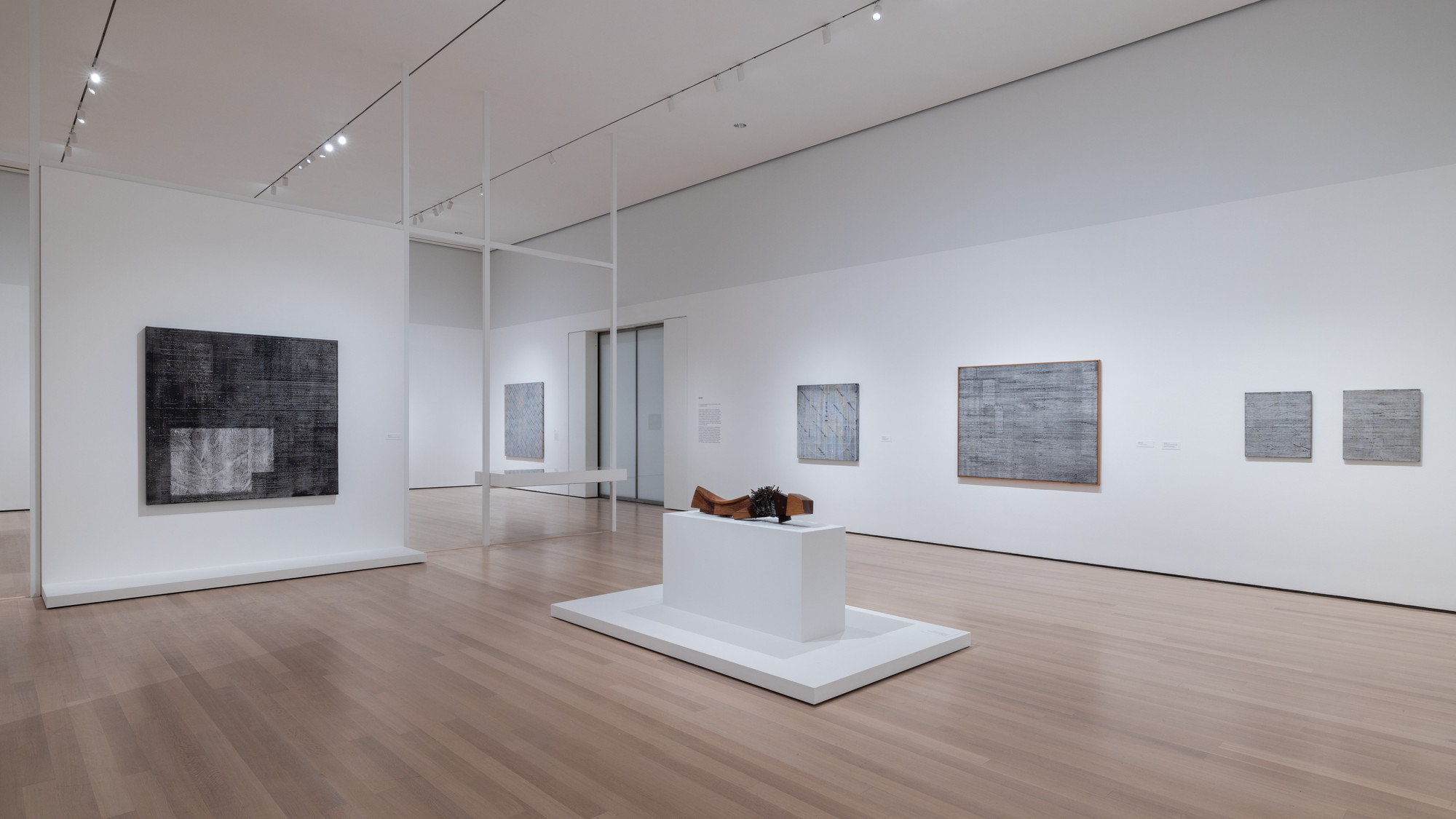 Installation view of the exhibition “Jack Whitten: The Messenger" | MoMA