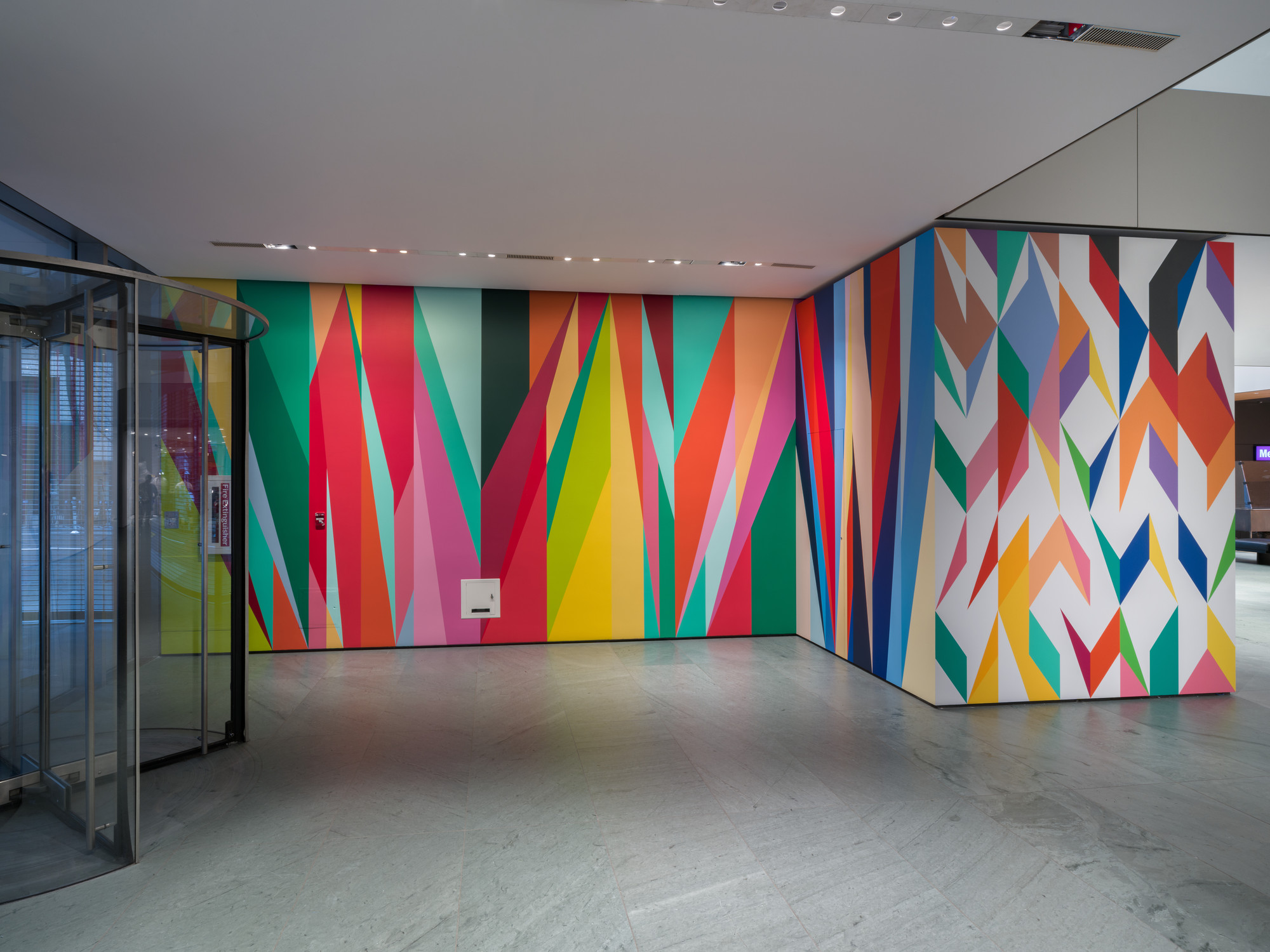 Installation view of the exhibition “Odili Donald Odita: Songs from ...