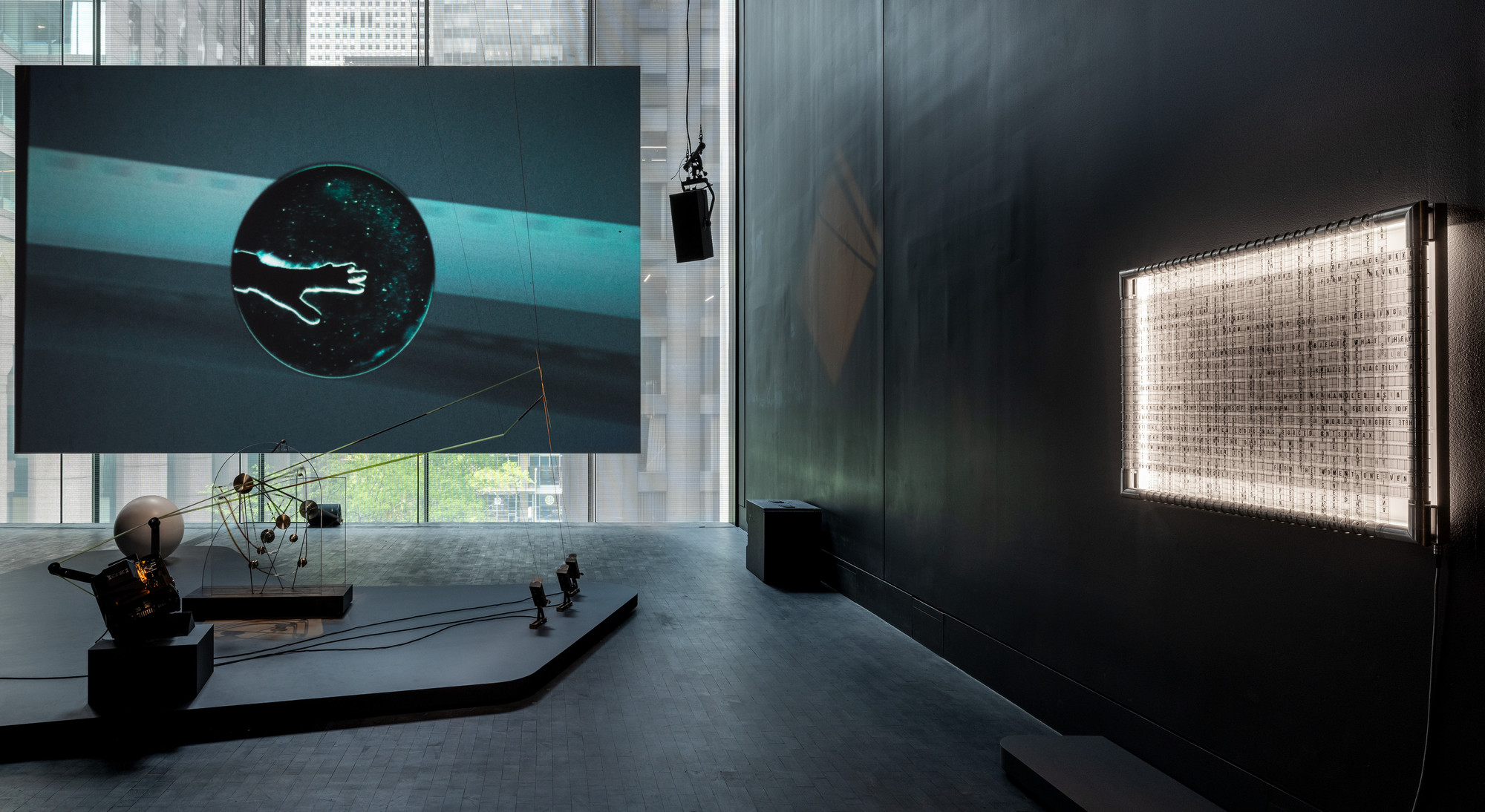 Installation view of the exhibition “Rosa Barba: The Ocean of One's ...