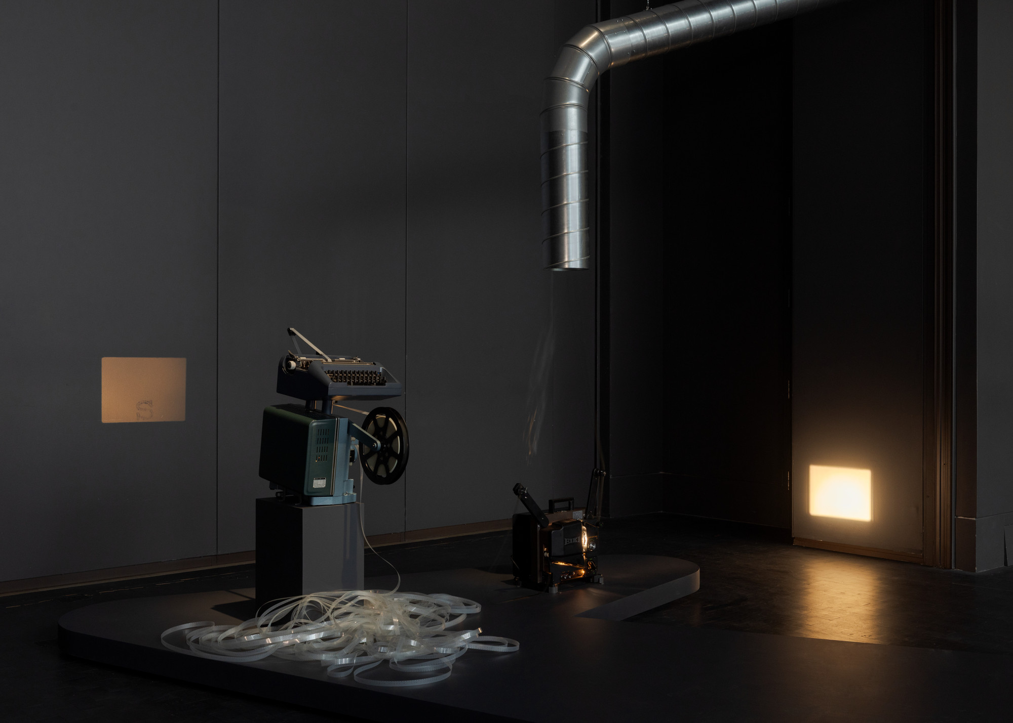 Installation view of the exhibition “Rosa Barba: The Ocean of One's ...