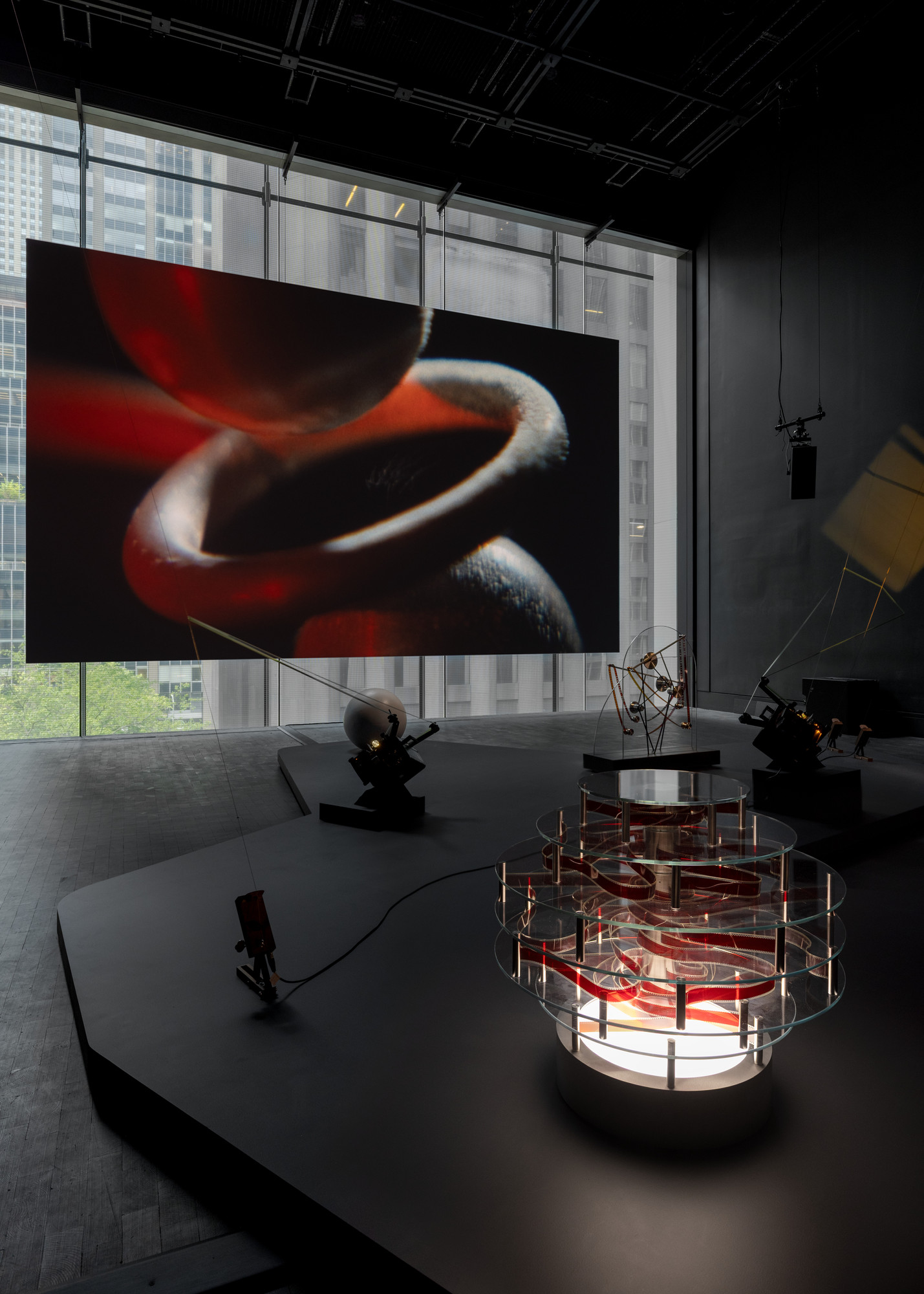 Installation view of the exhibition “Rosa Barba: The Ocean of One's ...