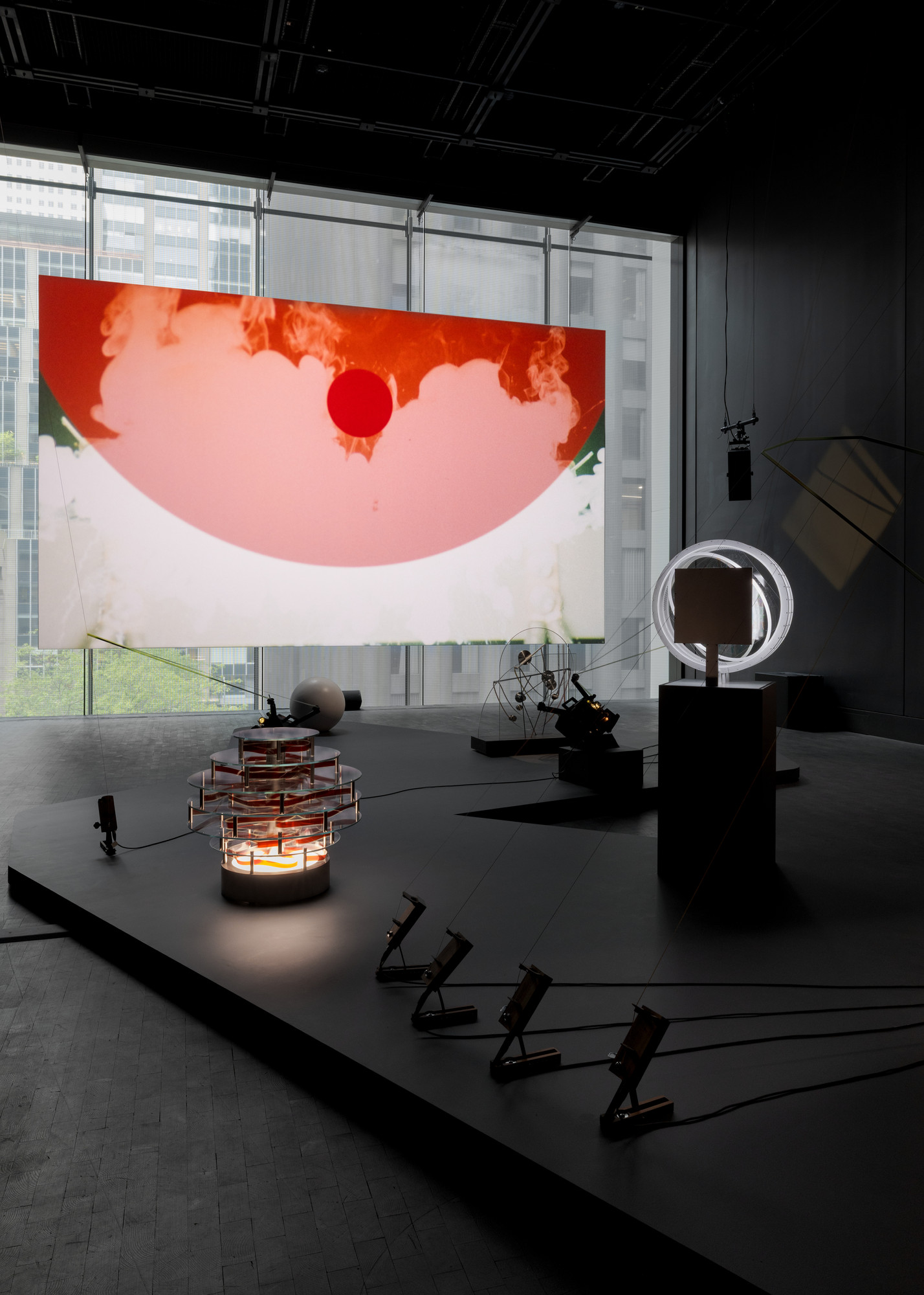 Installation view of the exhibition “Rosa Barba: The Ocean of One's ...