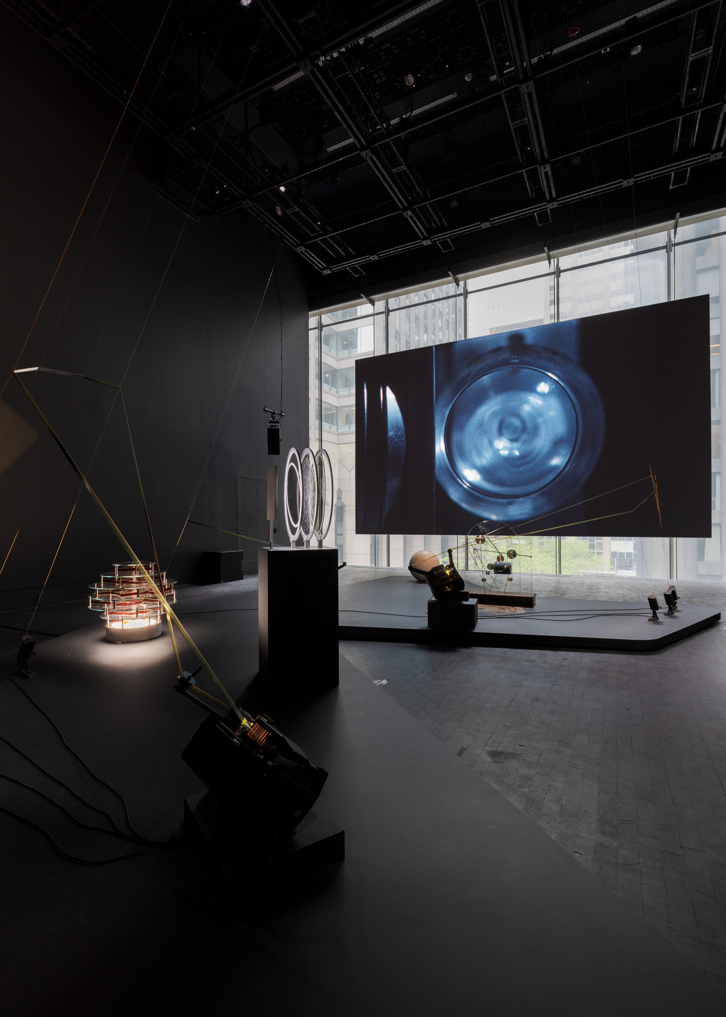 Installation view of the exhibition “Rosa Barba: The Ocean of One's ...