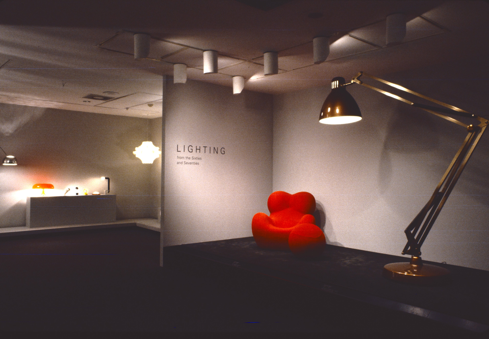 Installation view of the exhibition "Lighting from the Sixties and ...