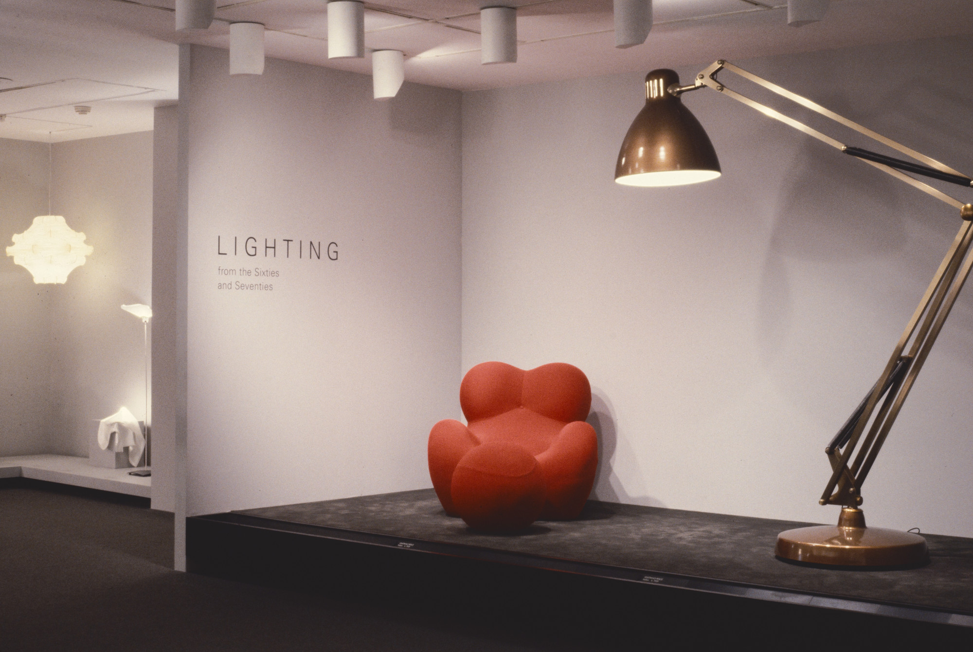 Installation view of the exhibition "Lighting from the Sixties and ...