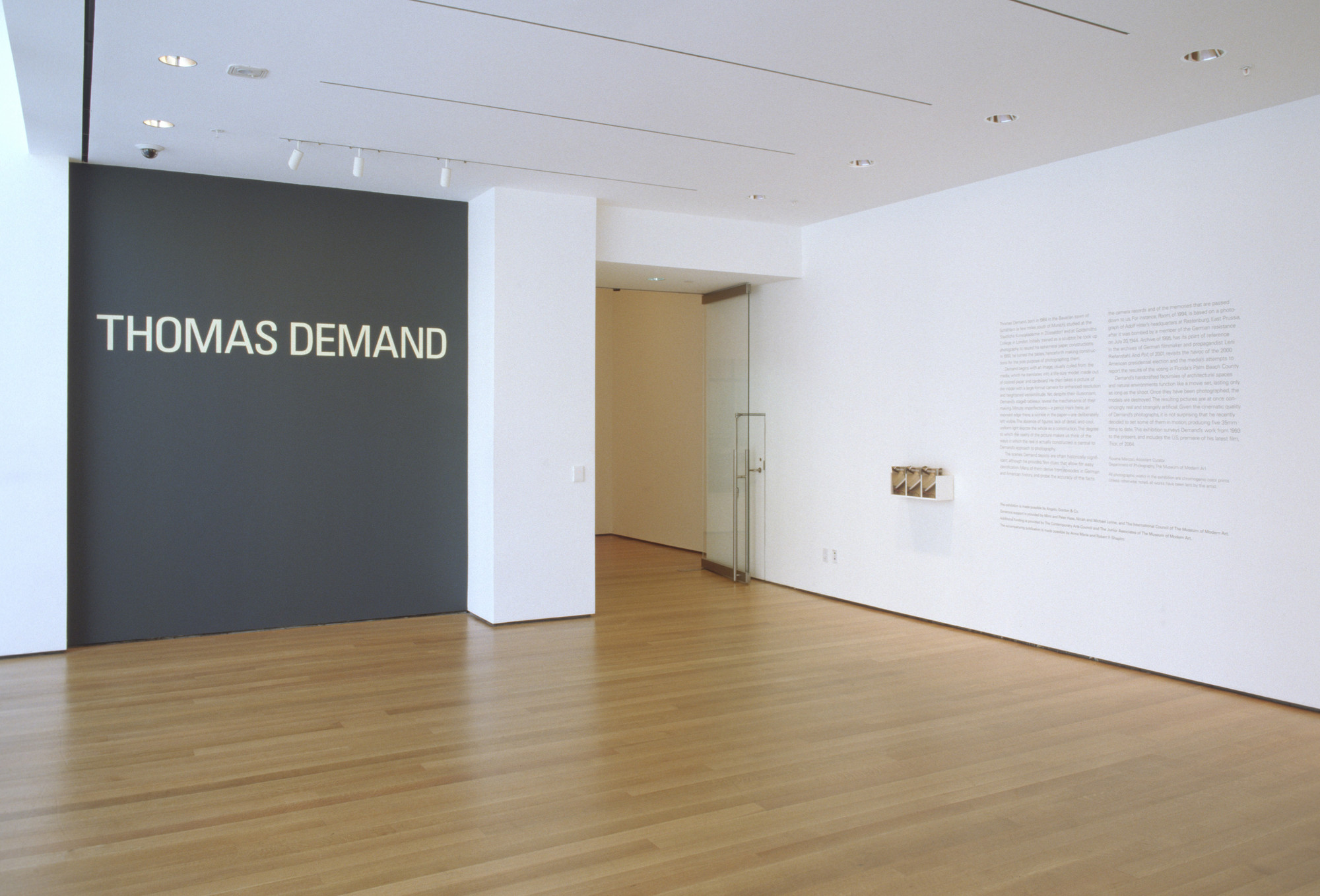 Installation view of the exhibition "Thomas Demand" | MoMA