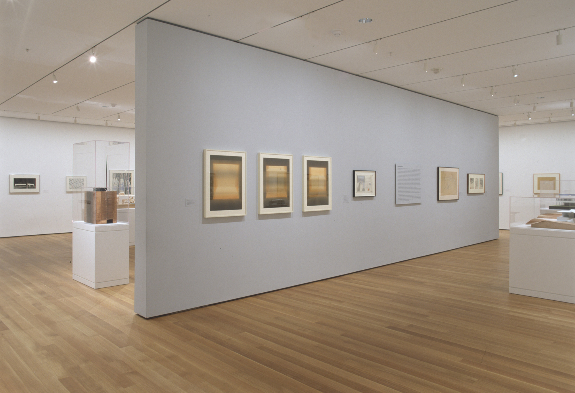 Installation view of the exhibition "Architecture and Design: Inaugural ...