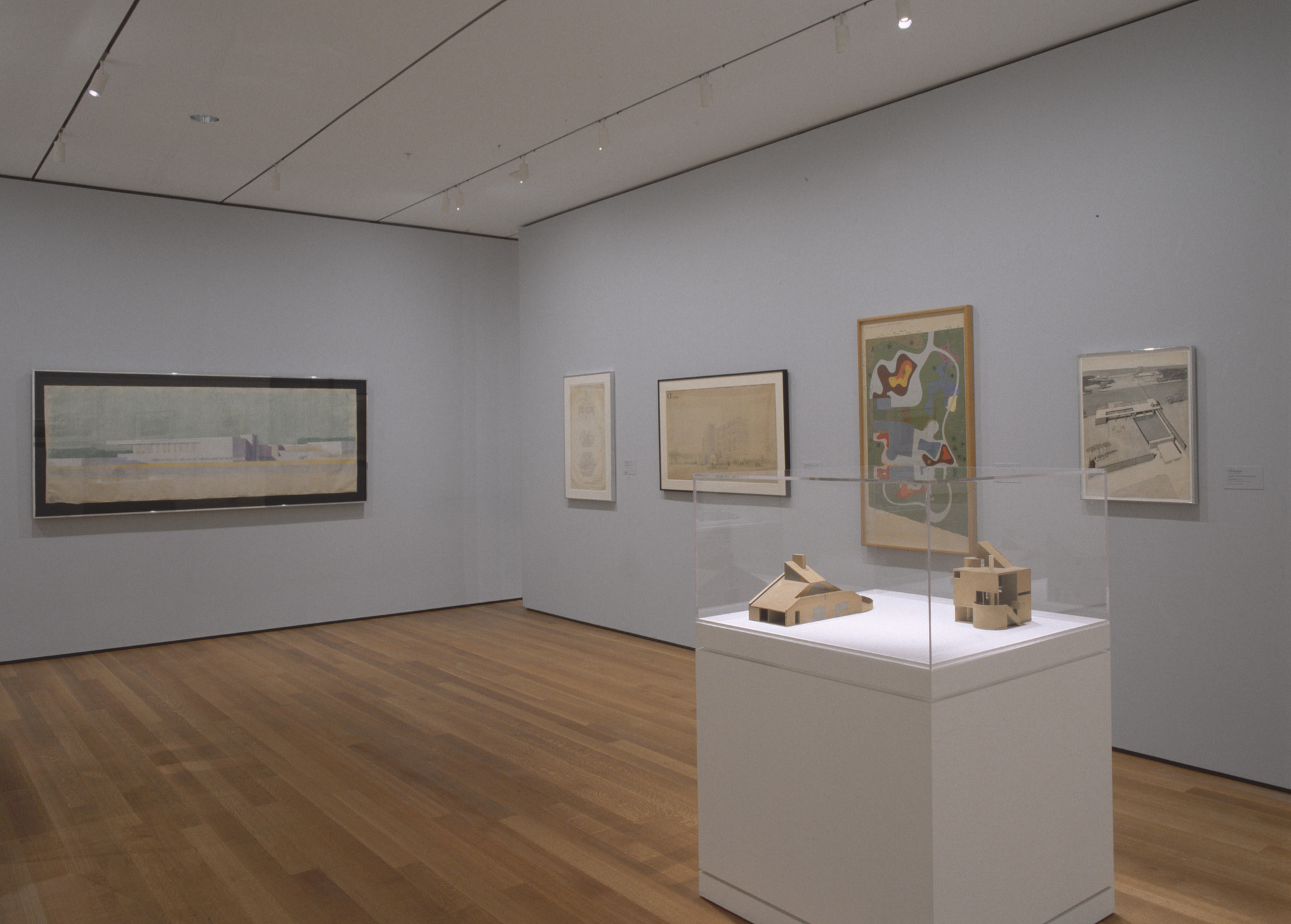 Installation view of the exhibition "Architecture and Design: Inaugural ...