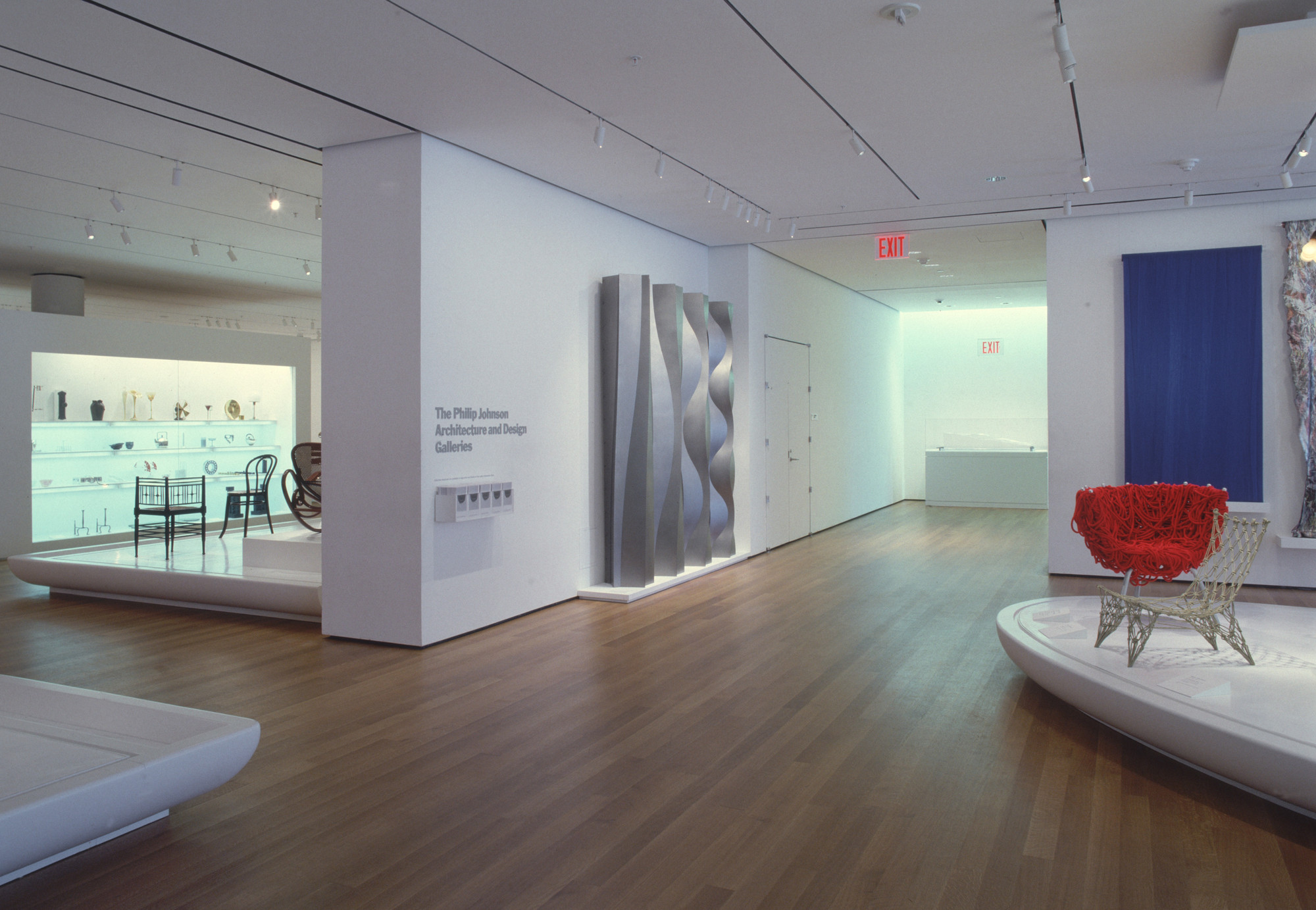 Installation view of the exhibition "Architecture and Design: Inaugural ...