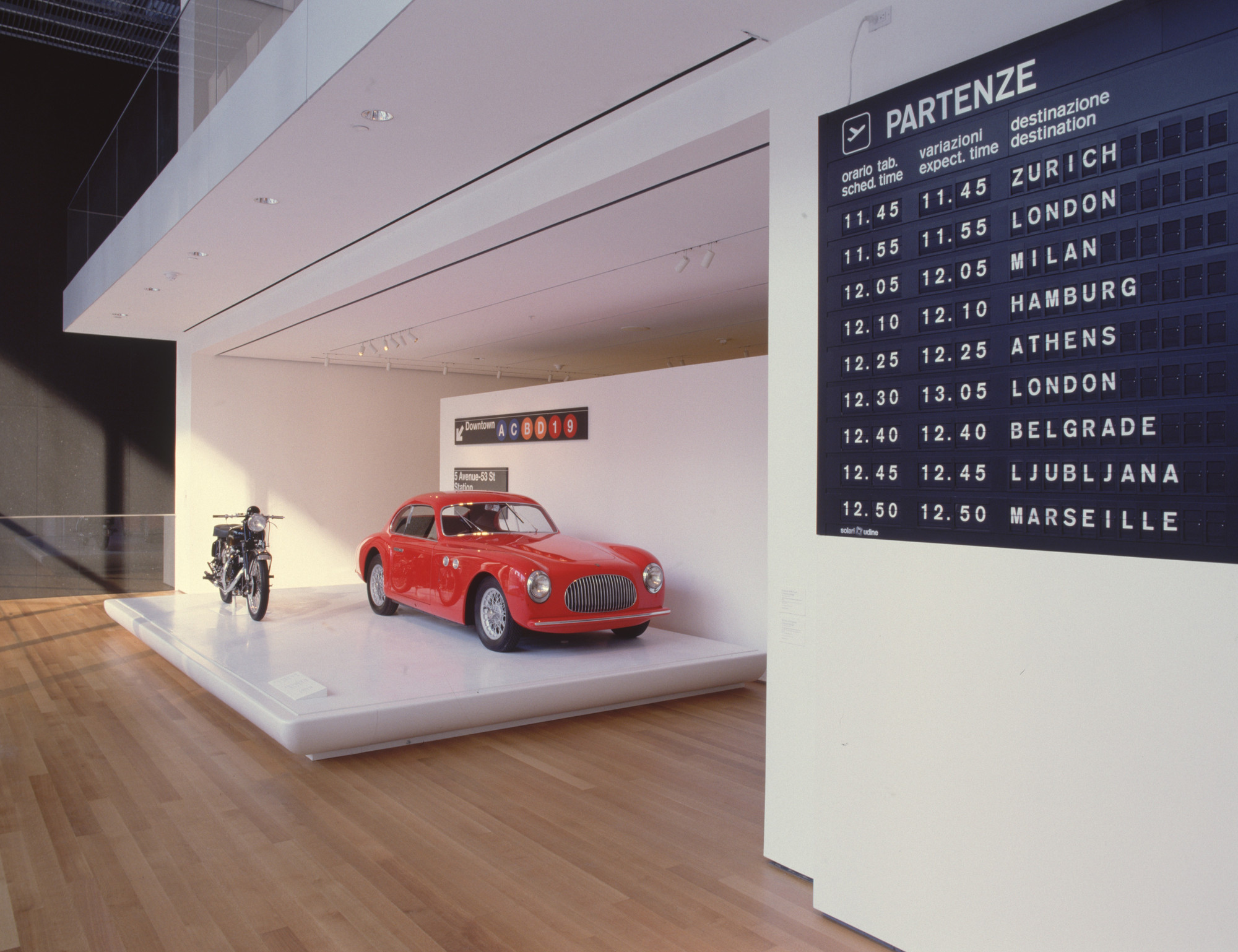 Installation view of the exhibition "Architecture and Design: Inaugural ...