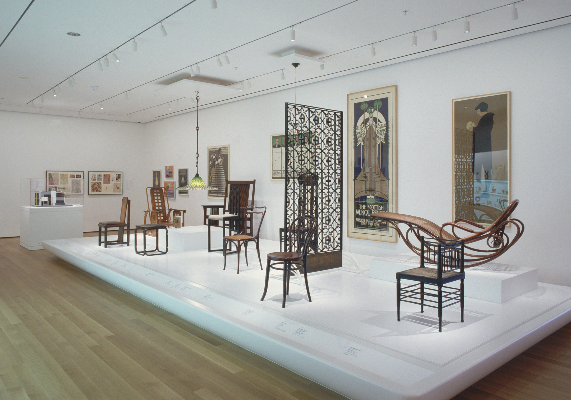 Installation view of the exhibition "Architecture and Design: Inaugural ...
