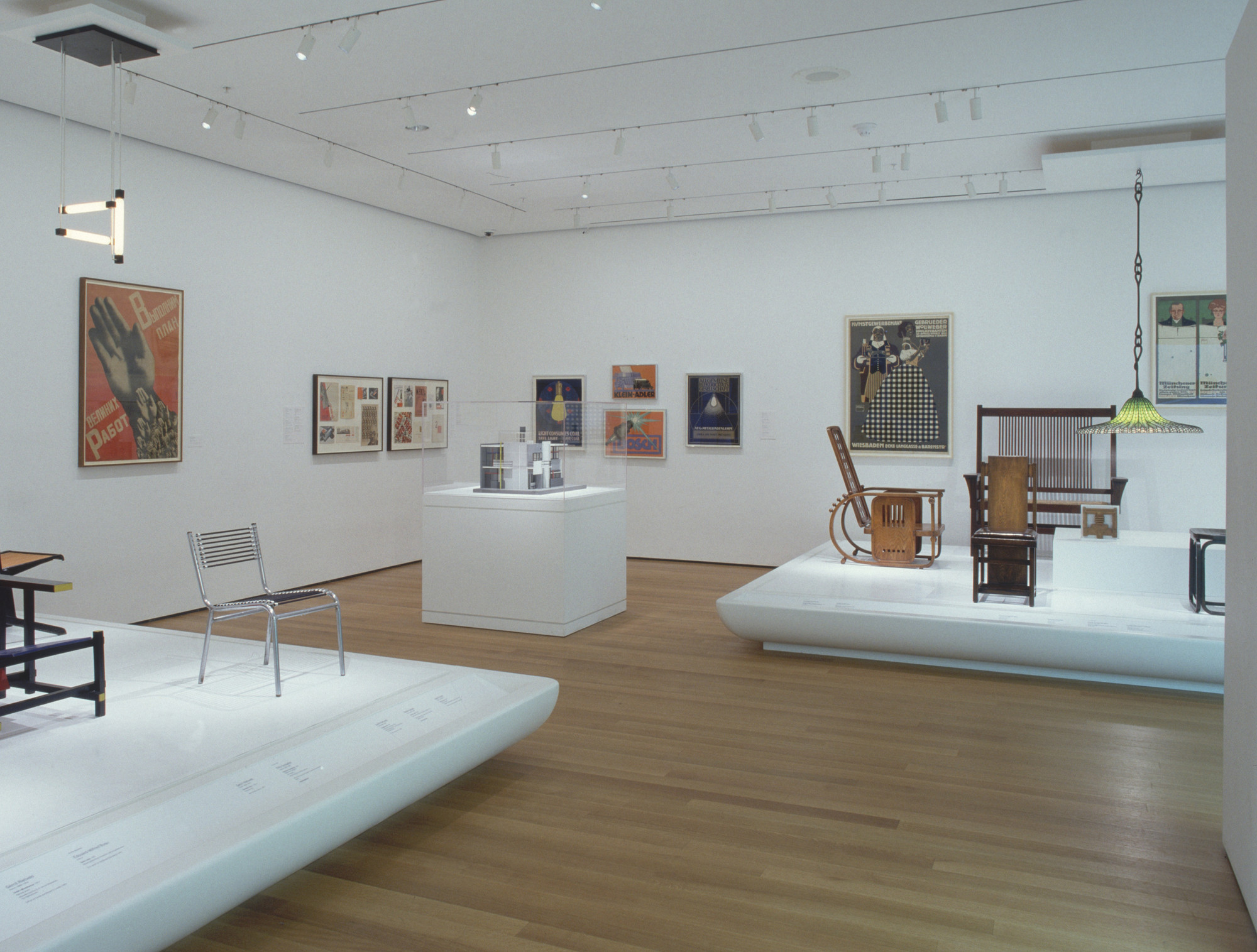 Installation view of the exhibition "Architecture and Design: Inaugural ...