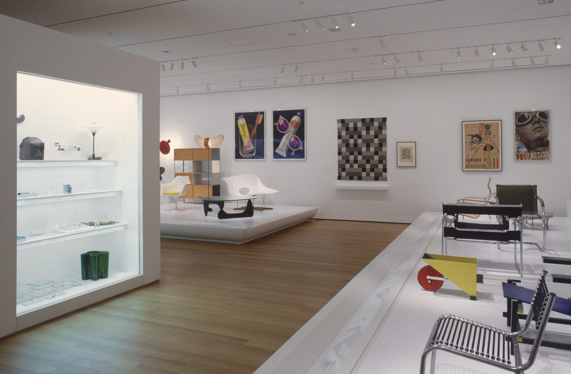 Installation view of the exhibition "Architecture and Design: Inaugural ...