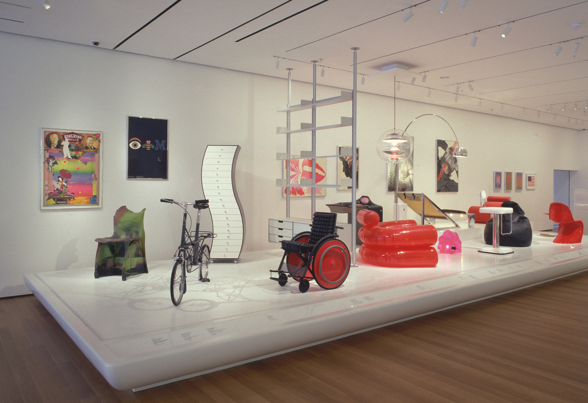 Installation view of the exhibition "Architecture and Design: Inaugural ...