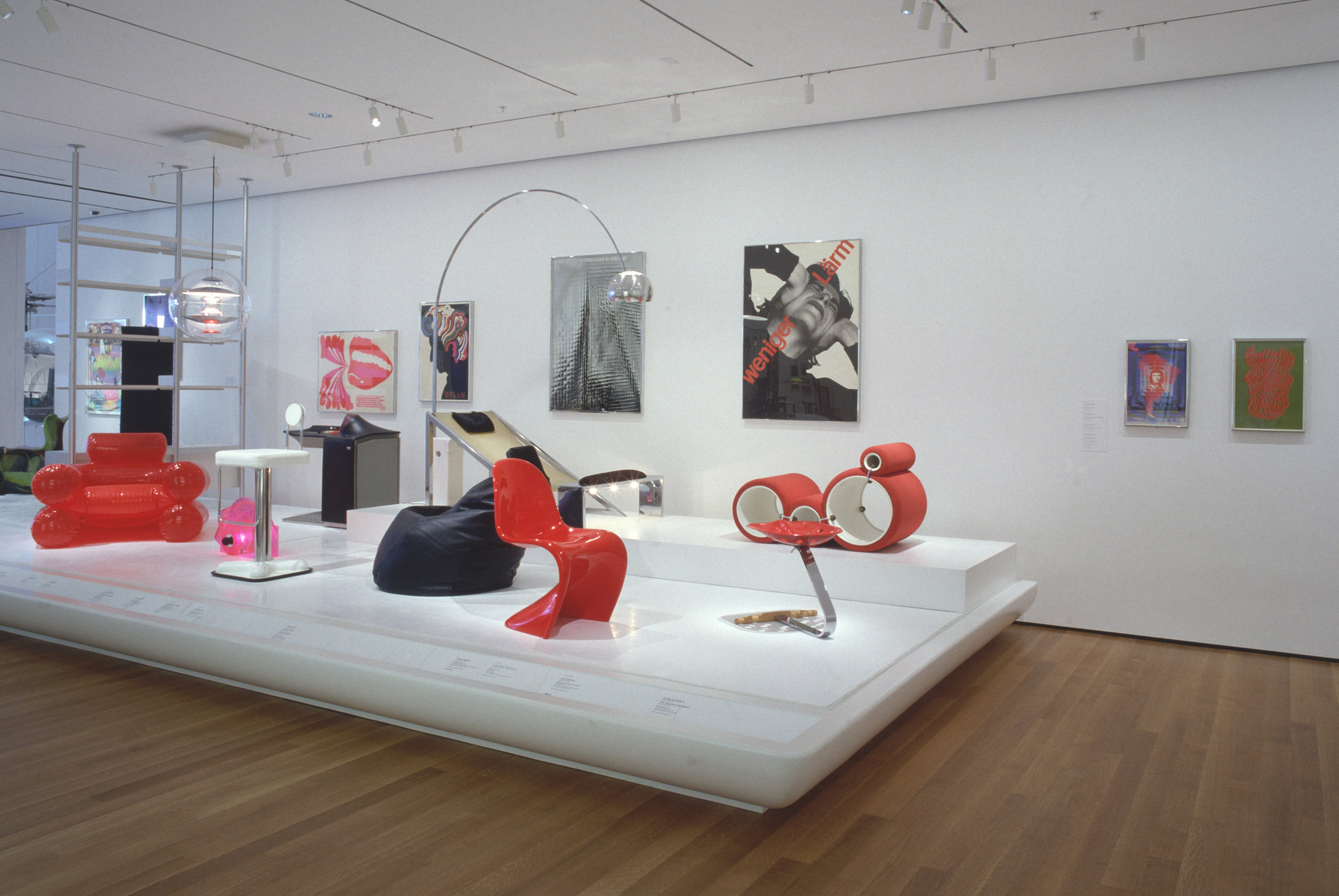 Installation view of the exhibition "Architecture and Design: Inaugural ...