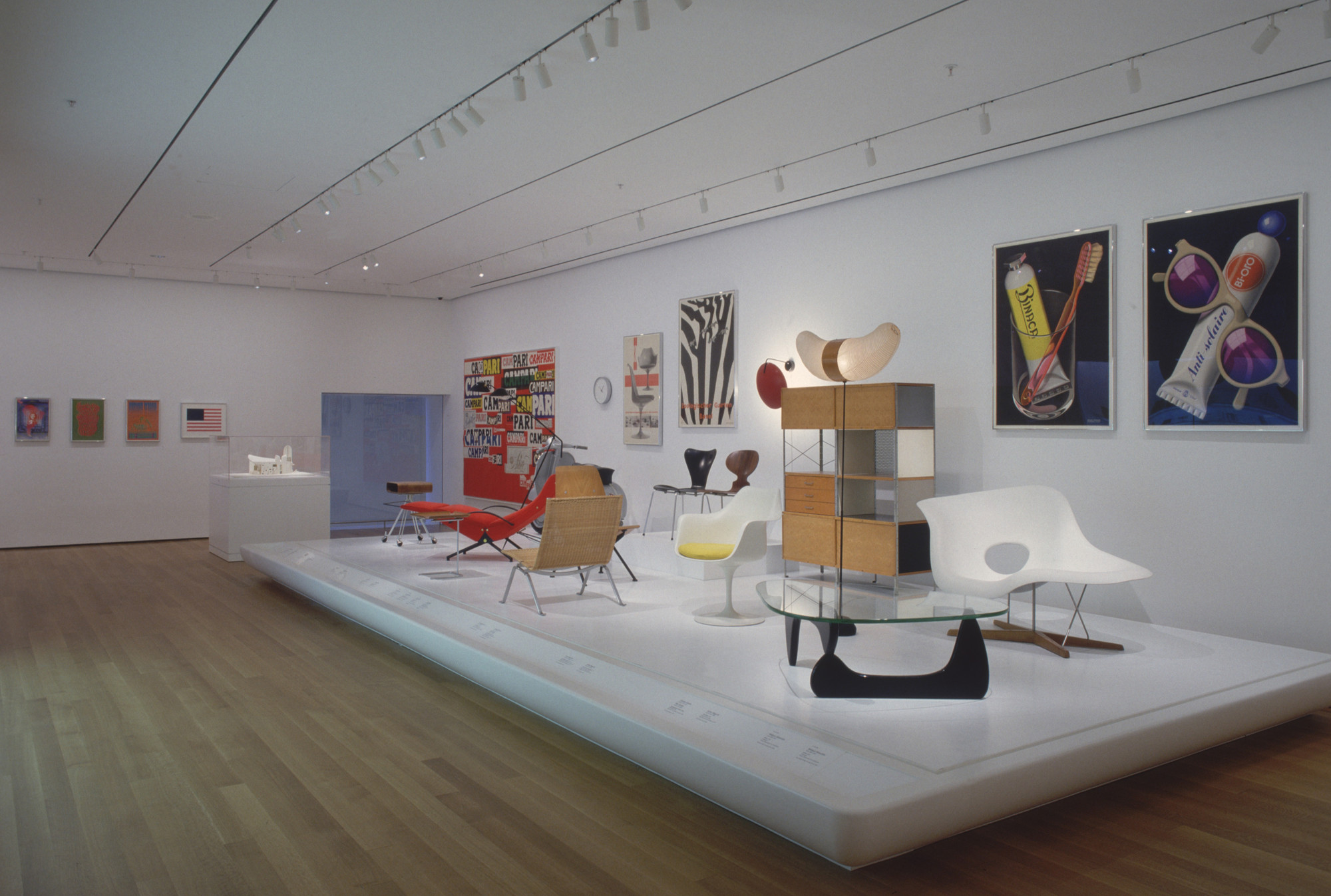 Installation view of the exhibition "Architecture and Design: Inaugural ...