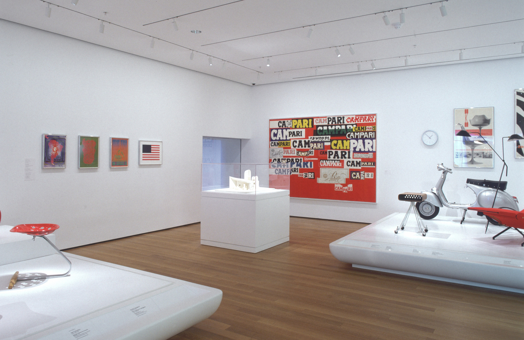 Installation view of the exhibition "Architecture and Design: Inaugural ...