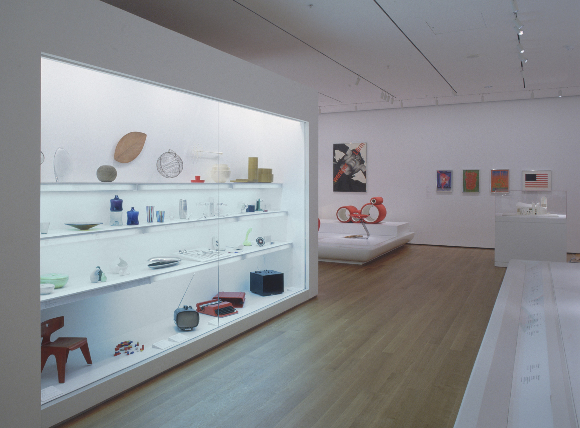 Installation view of the exhibition "Architecture and Design: Inaugural ...