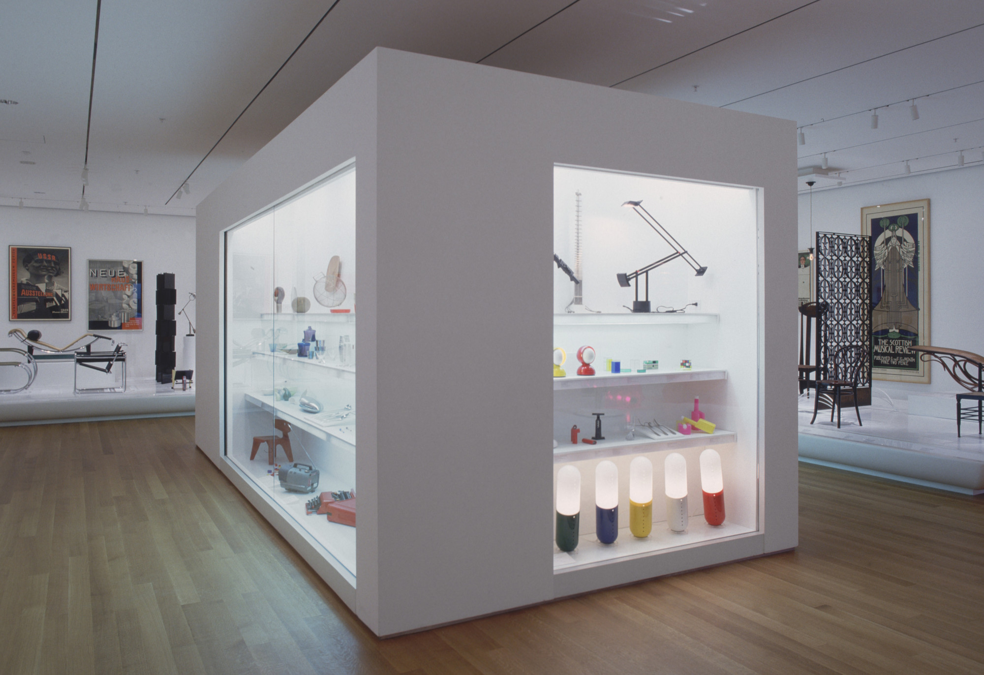 Installation view of the exhibition "Architecture and Design: Inaugural ...